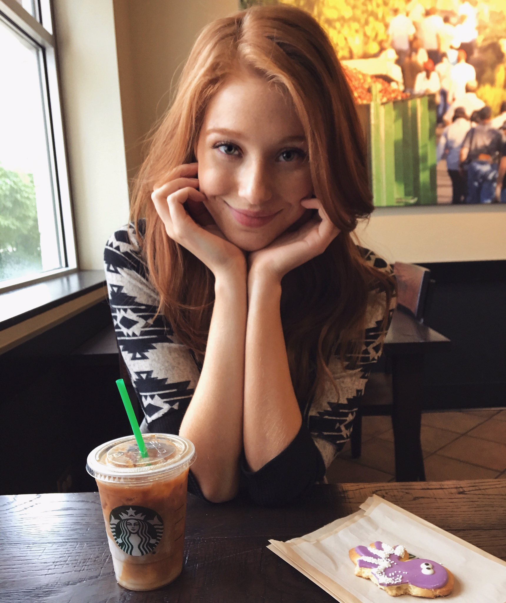 Redhead in Starbucks | Scrolller