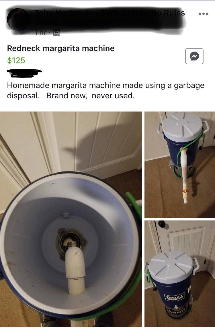 Redneck margarita machine. | Scrolller