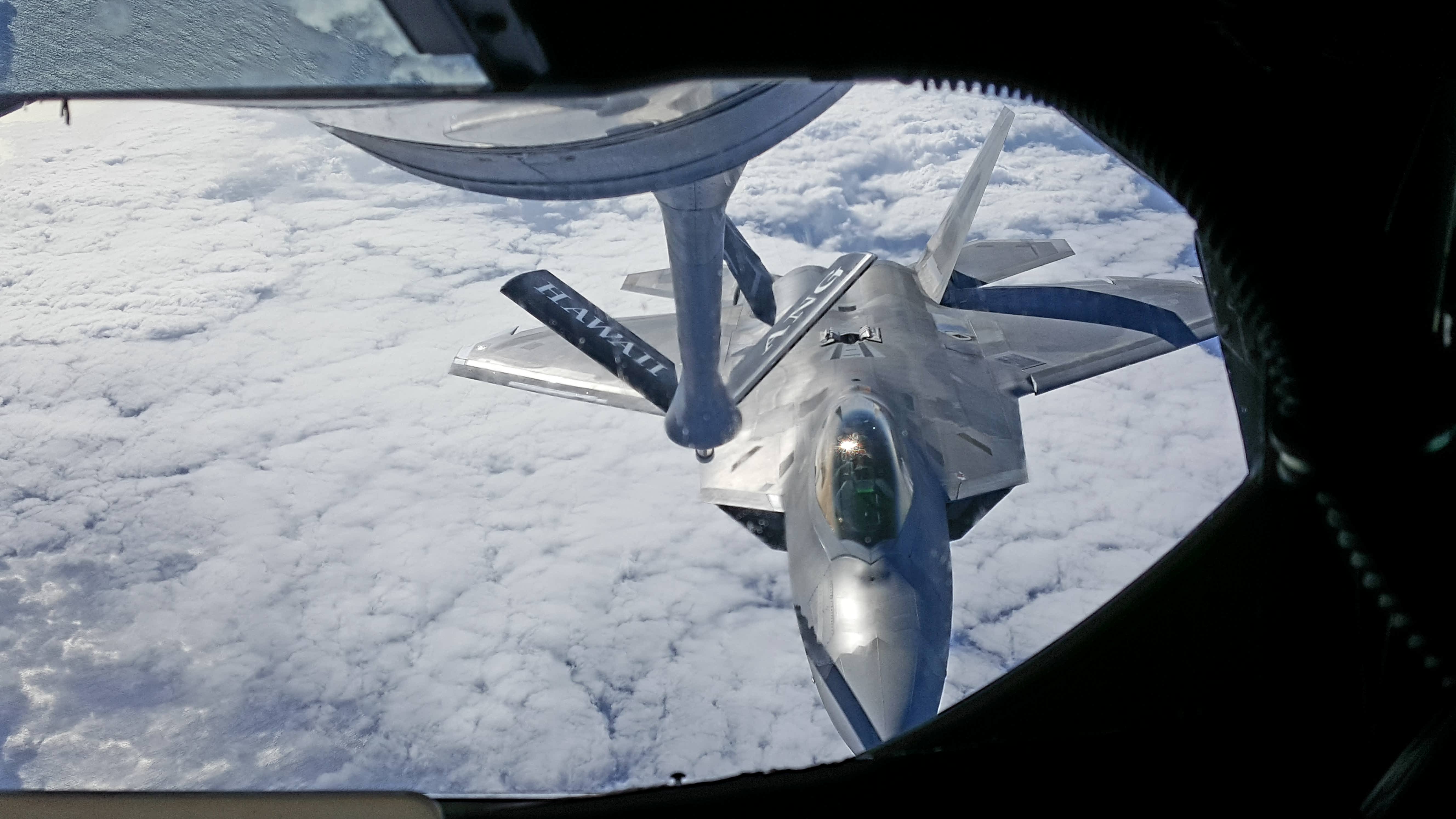 Refueling a F-22 over Hawaii | Scrolller