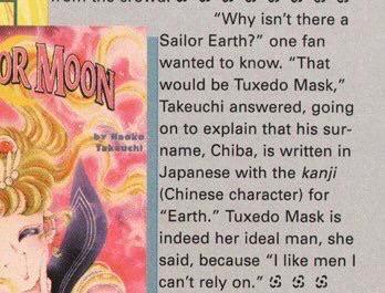 Remember Naoko Takeuchi’s iconic words on Tuxedo Mask lol | Scrolller