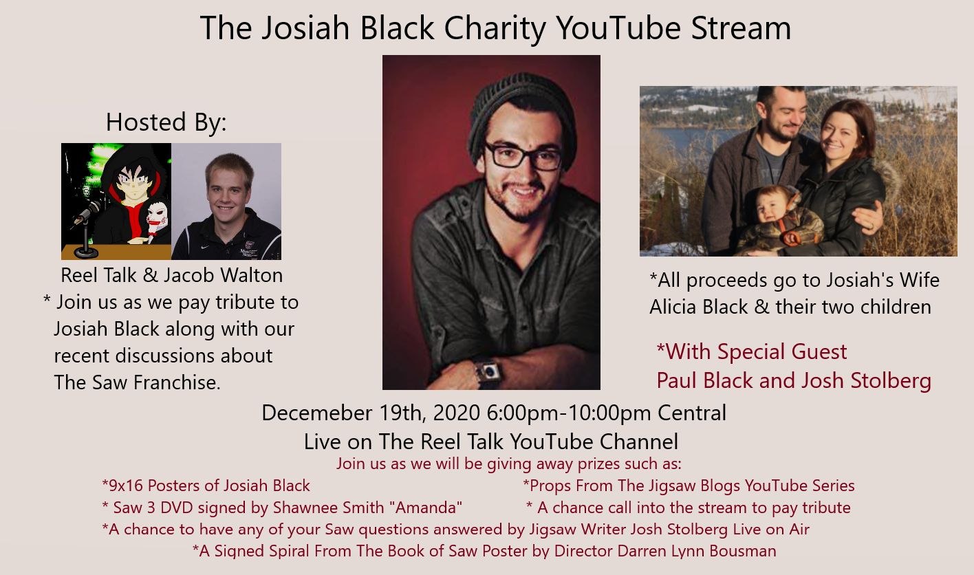 Reminder Josiah Black Charity Stream Tonight! Please Donate! | Scrolller