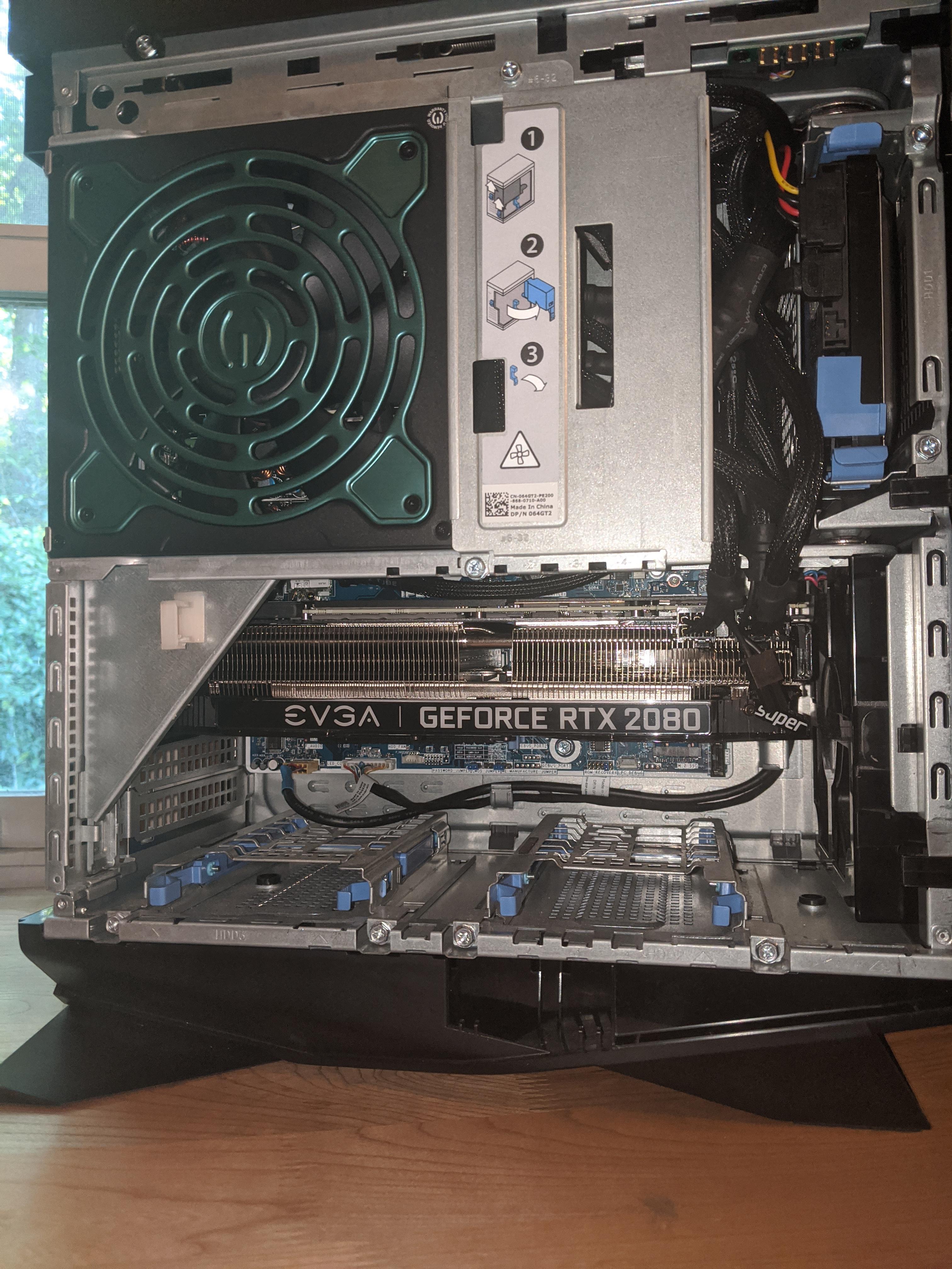 Replaced power supply and GPU in my Aurora R7 | Scrolller