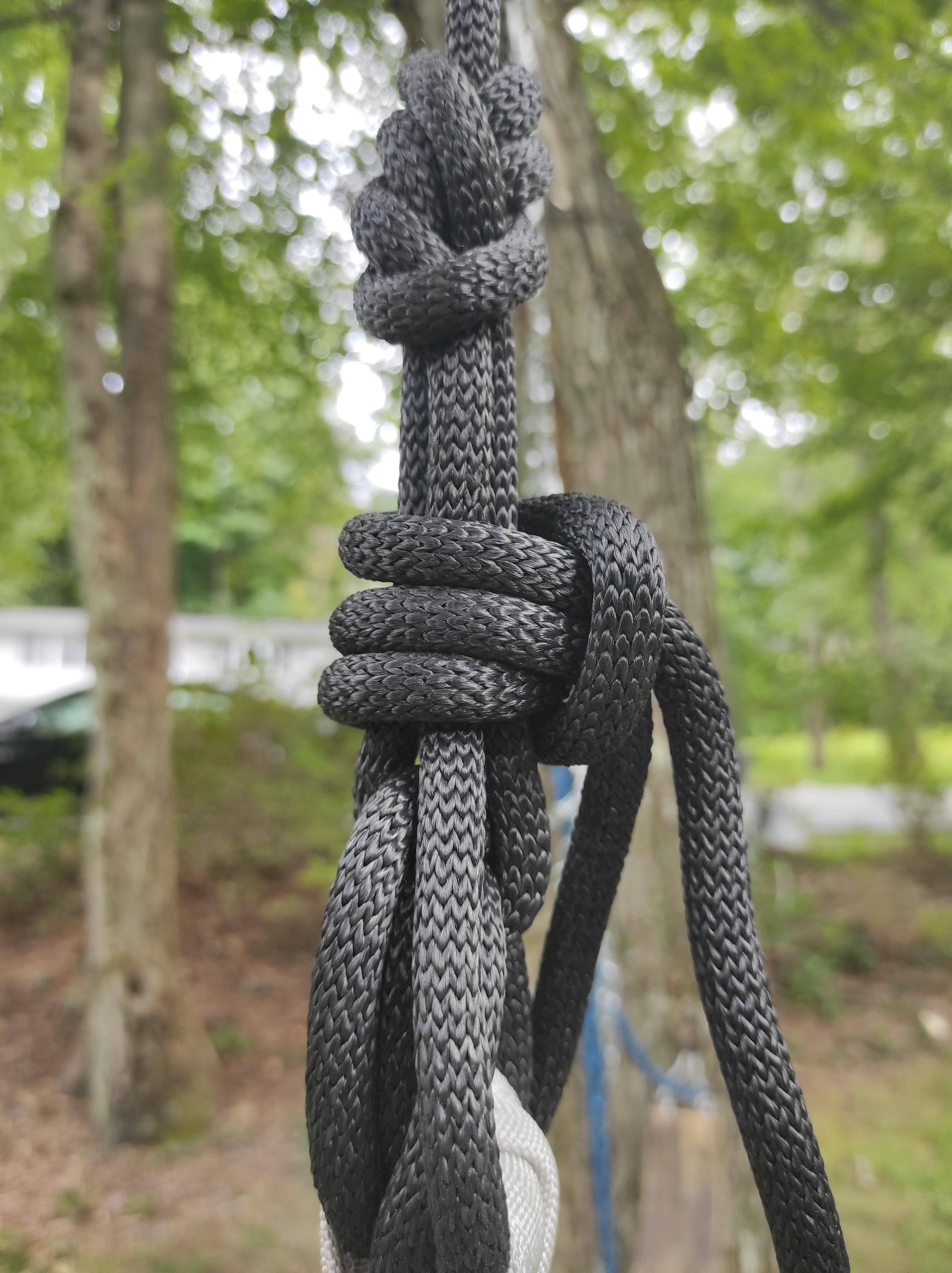 Repost with better picture - directional figure 8 - trucker's hitch for a swing - quick ...
