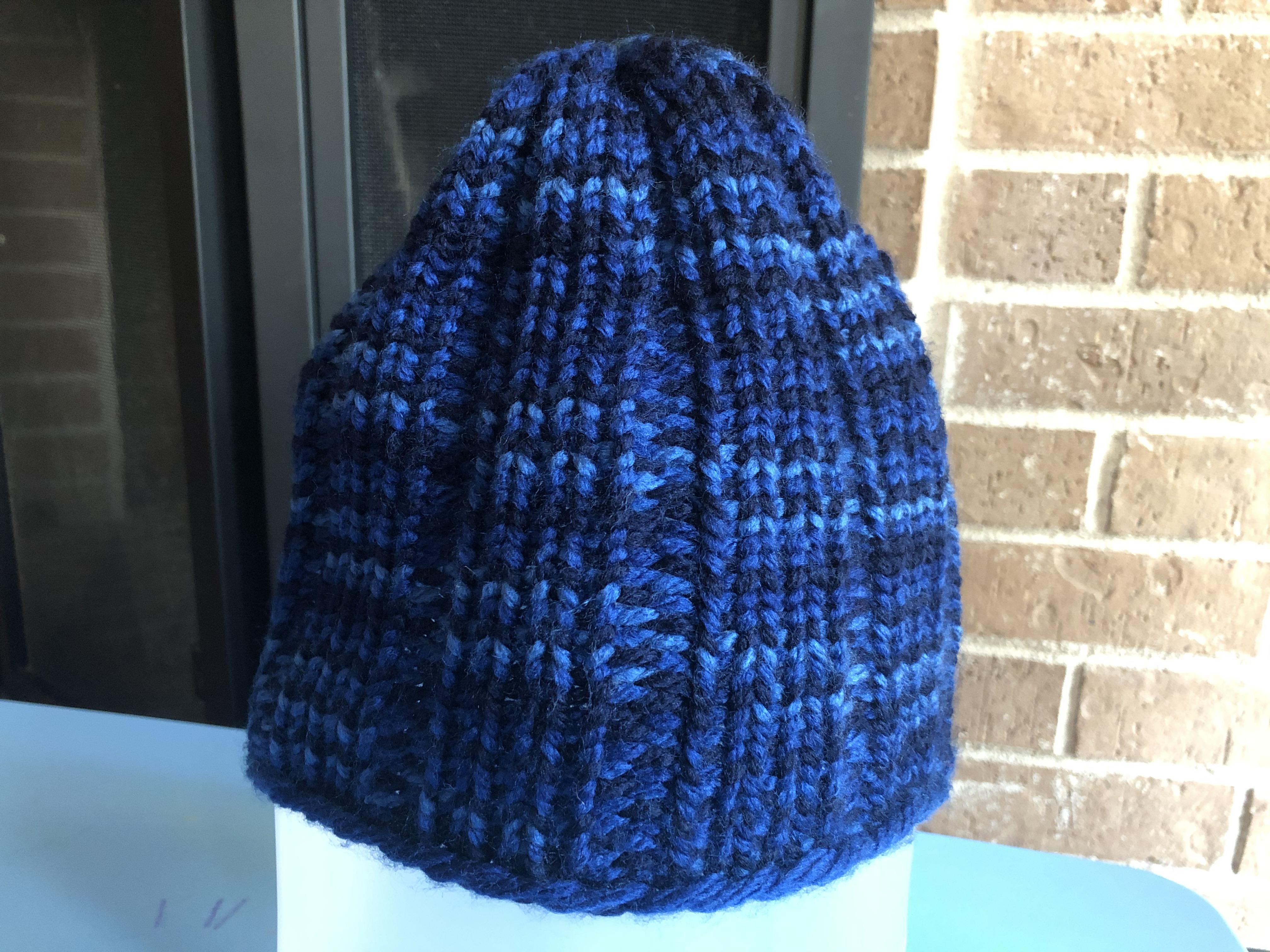 Rib stitch brimless beanie | Scrolller