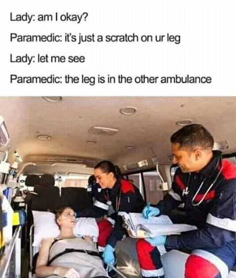 Riding the ambulance be like... | Scrolller