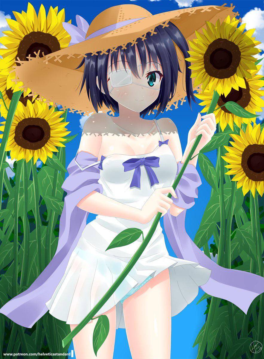 Rikka in a sunflower field | Scrolller