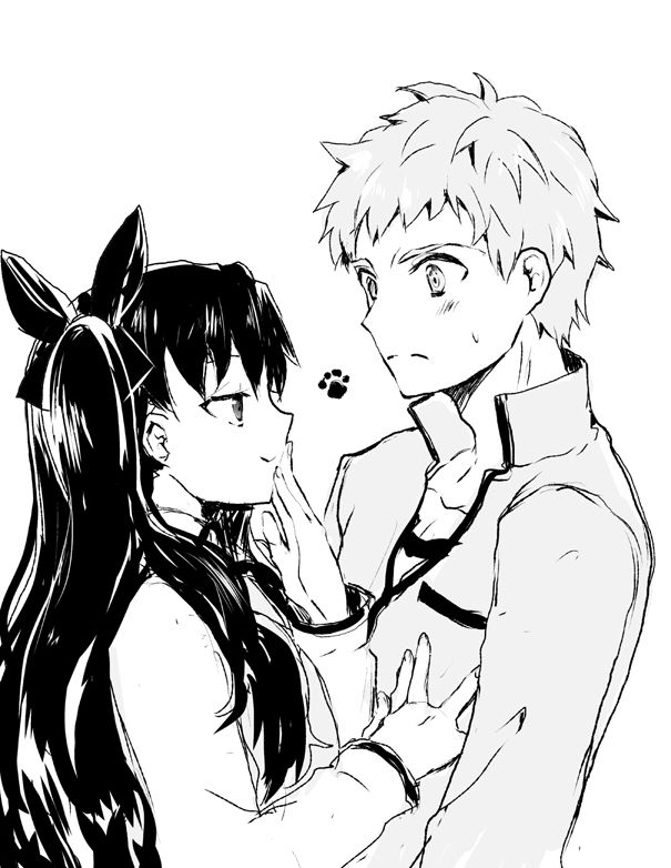 Rin joking with Shirou | Scrolller