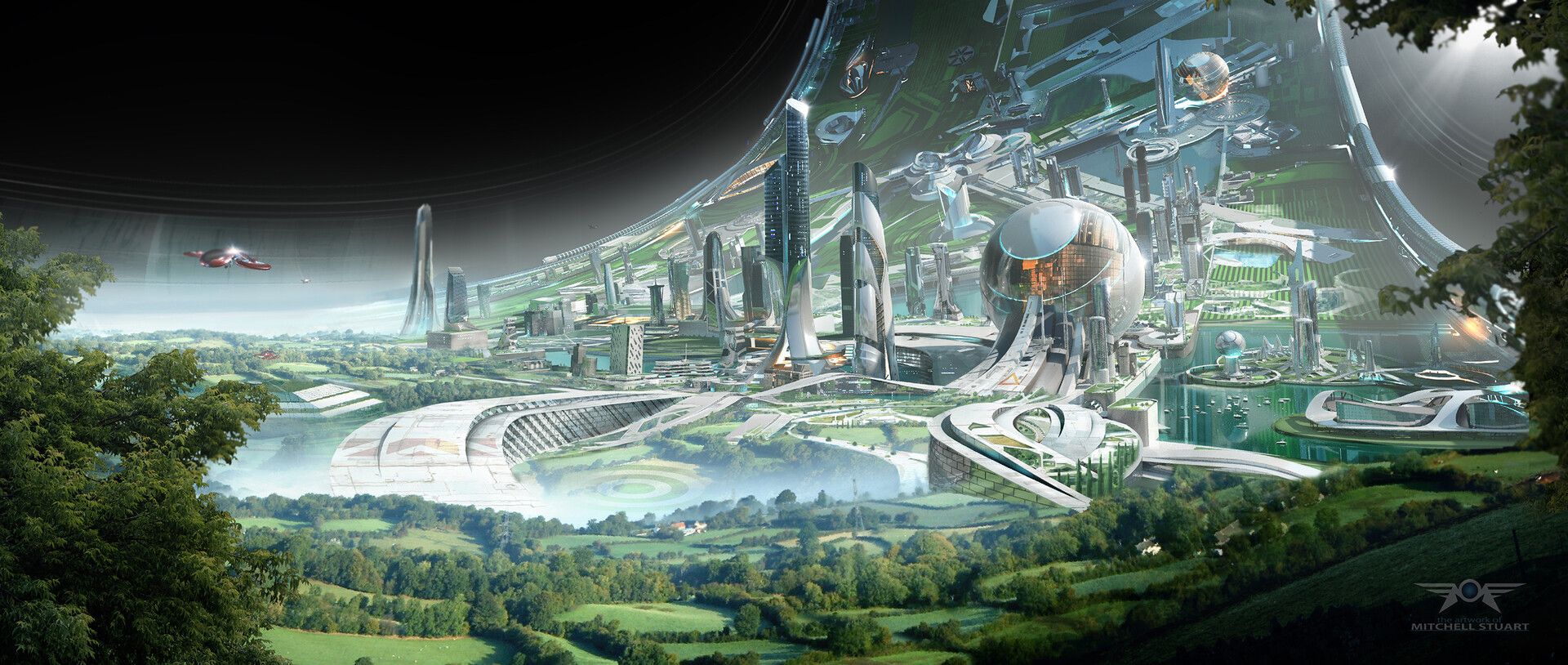 Ringworld Habitat by Mitchell Stuart | Scrolller