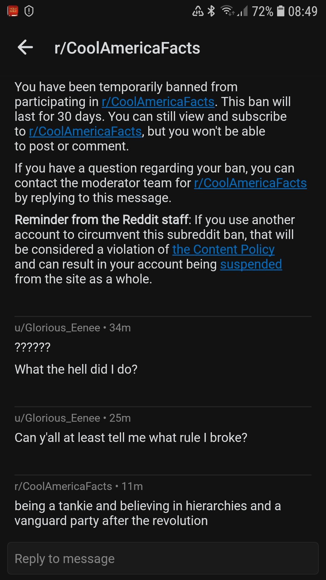RIP r/coolamericafacts, creator went full anarchists and is banning people active on GenZedong ...
