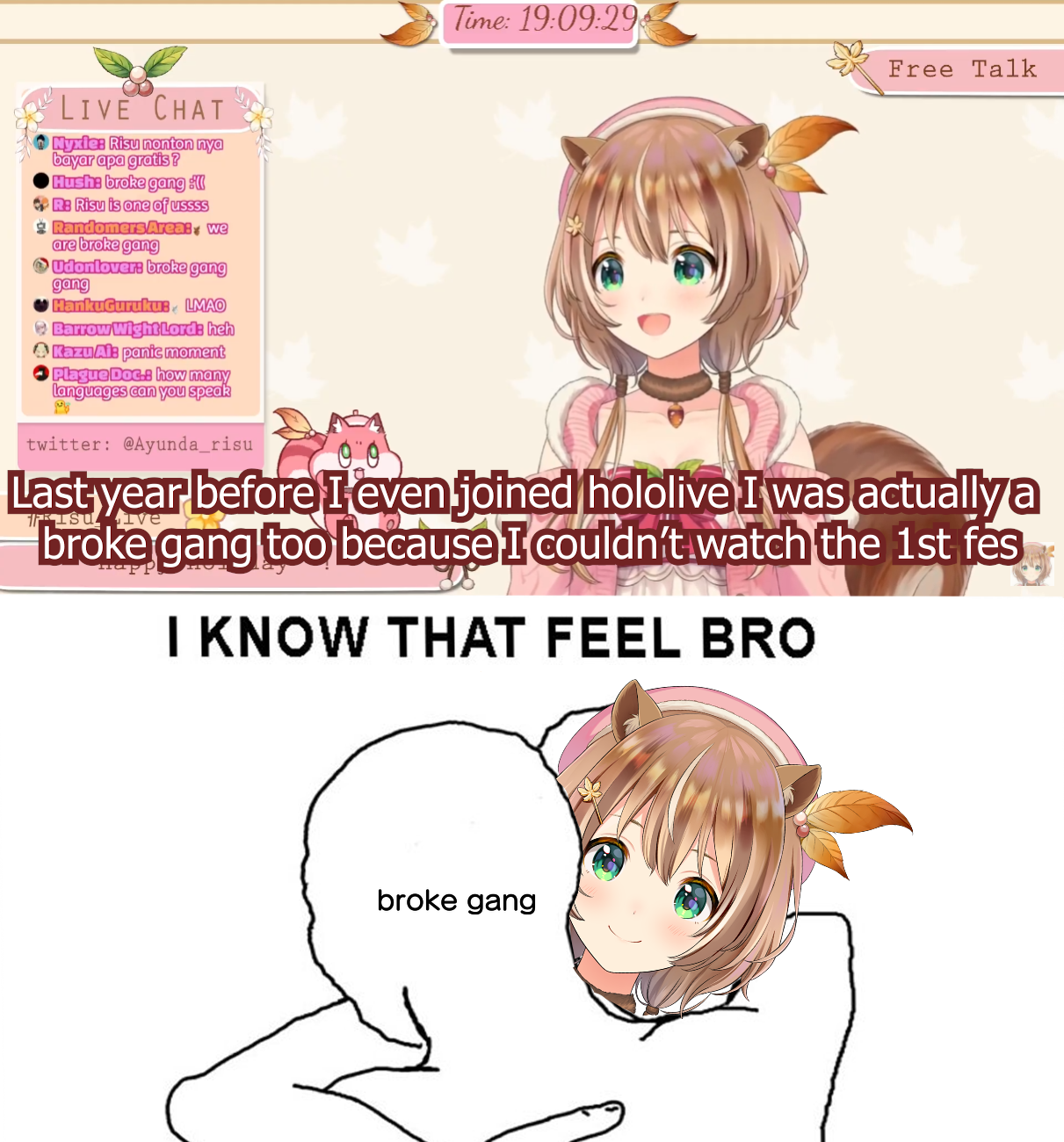 Risu understands us broke gang | Scrolller