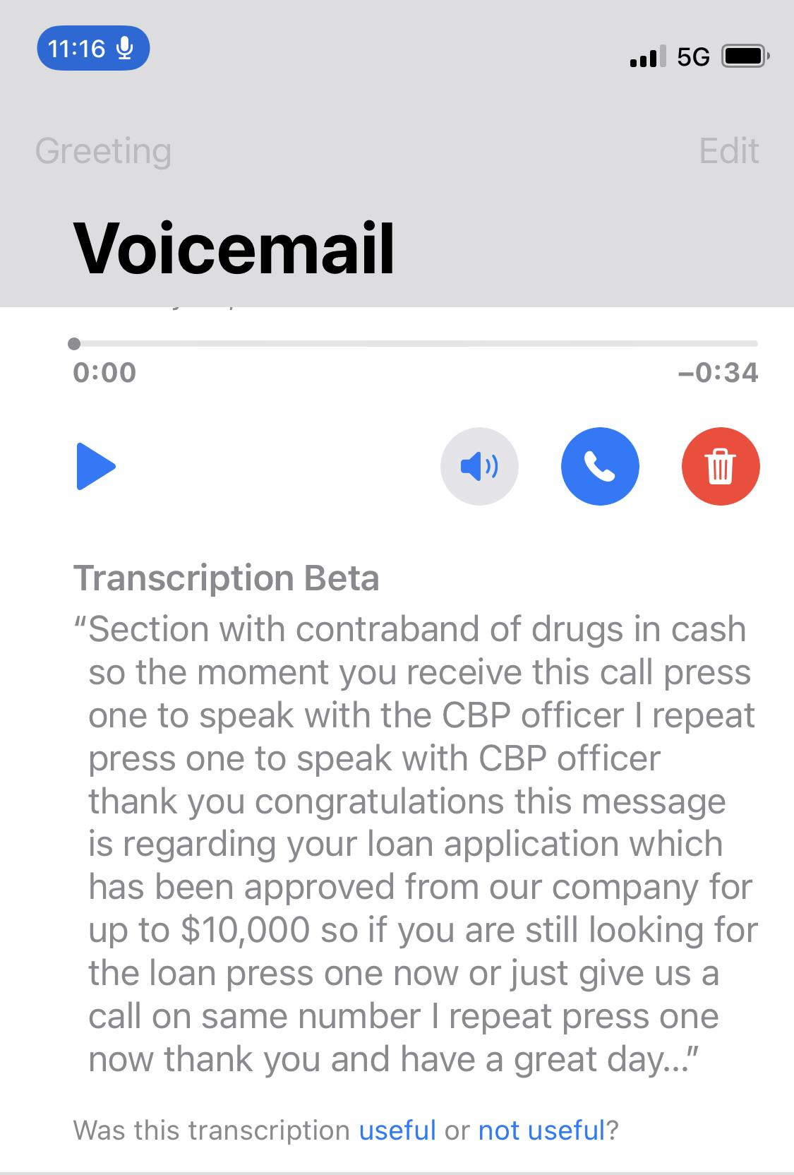 Robocall I received today (OC) | Scrolller