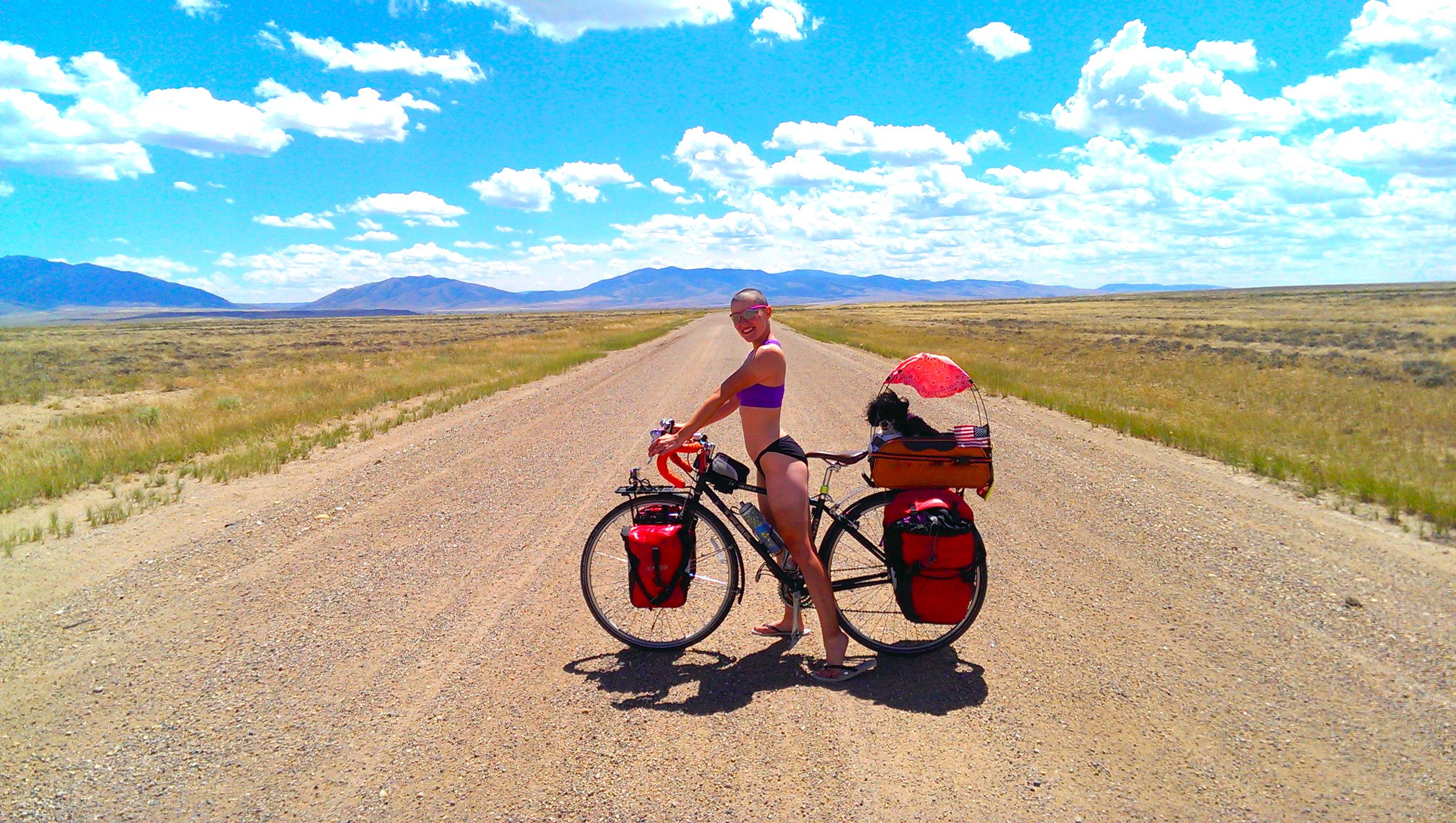 Rode across the U.S. and Stripped down in Wyoming. | Scrolller