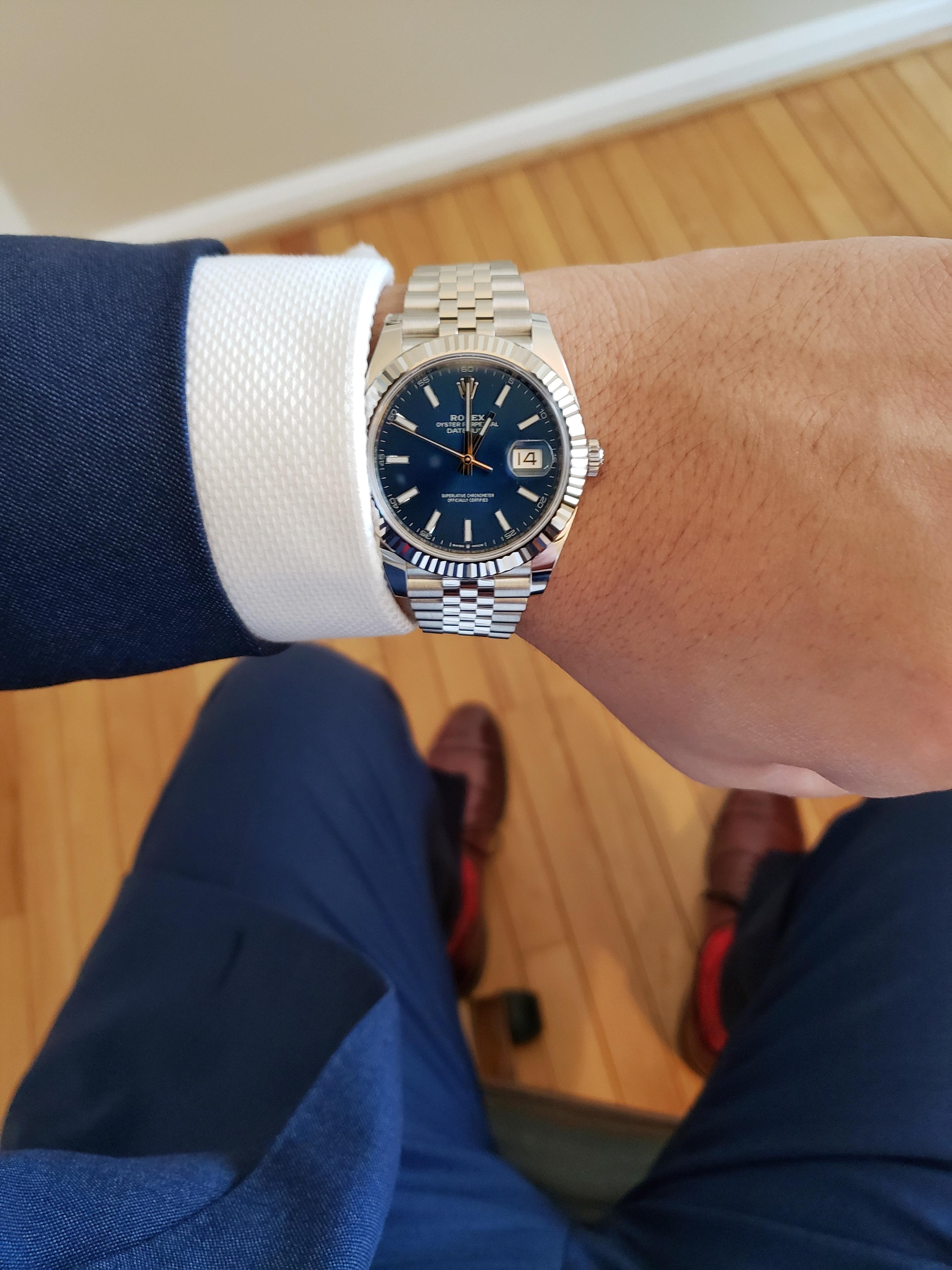 [Rolex] Datejust 41 126334 - 10 year military enlistment anniversary gift to myself! | Scrolller