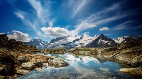 Rolling clouds over the Alps [550X307] | Scrolller