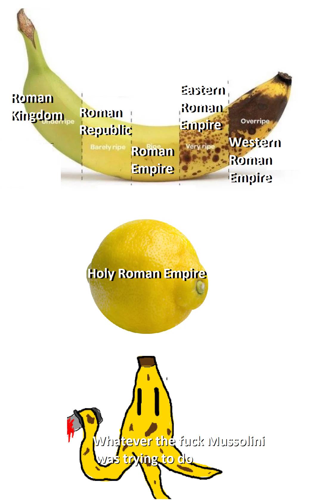 Rome as banana | Scrolller