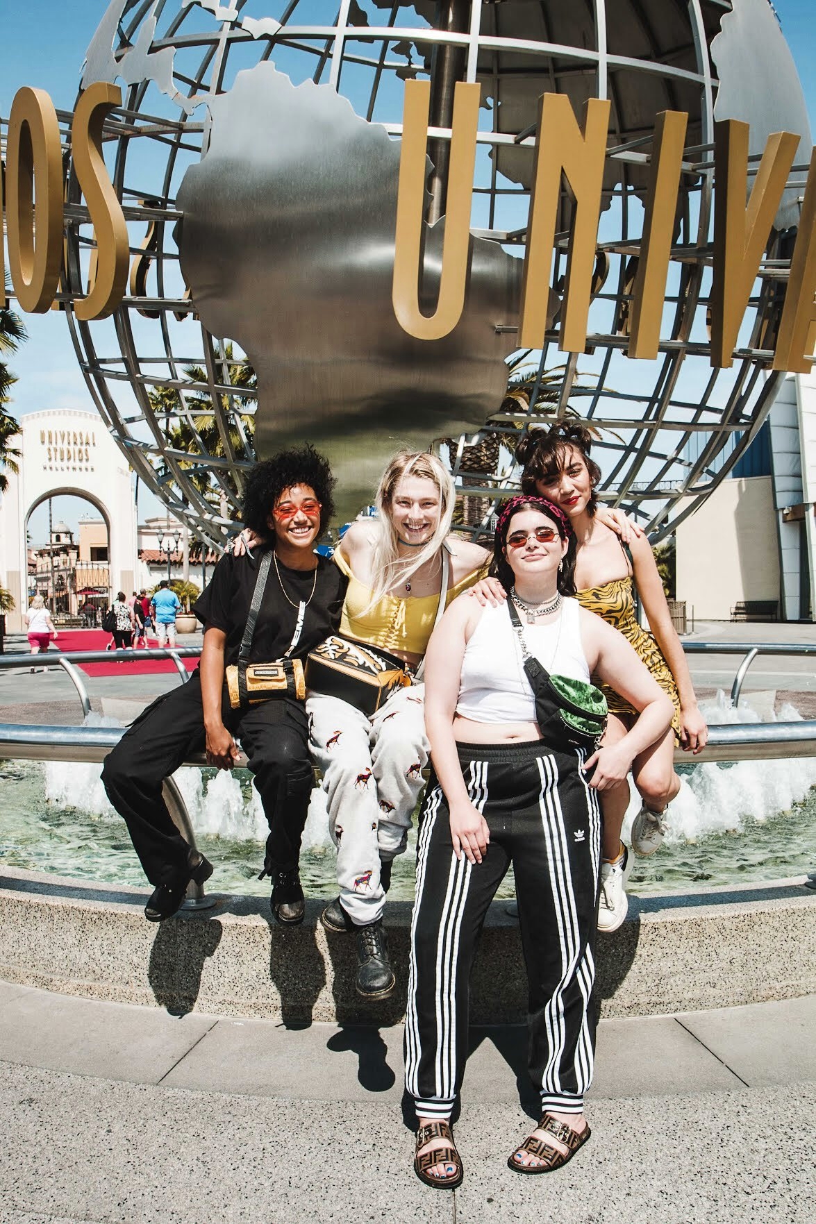 Rowan, Amandla, Barbie Ferreira, Hunter Schafer at Universal Studios Hollywood | Scrolller