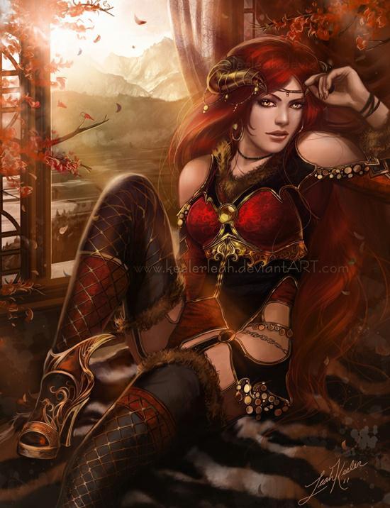 Ruby Tease: Jaslyne Rhodes - Character by me, Art by Leah Keeler | Scrolller