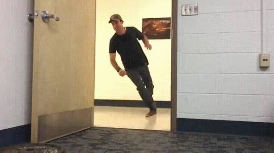 Running in the slippery hallway | Scrolller