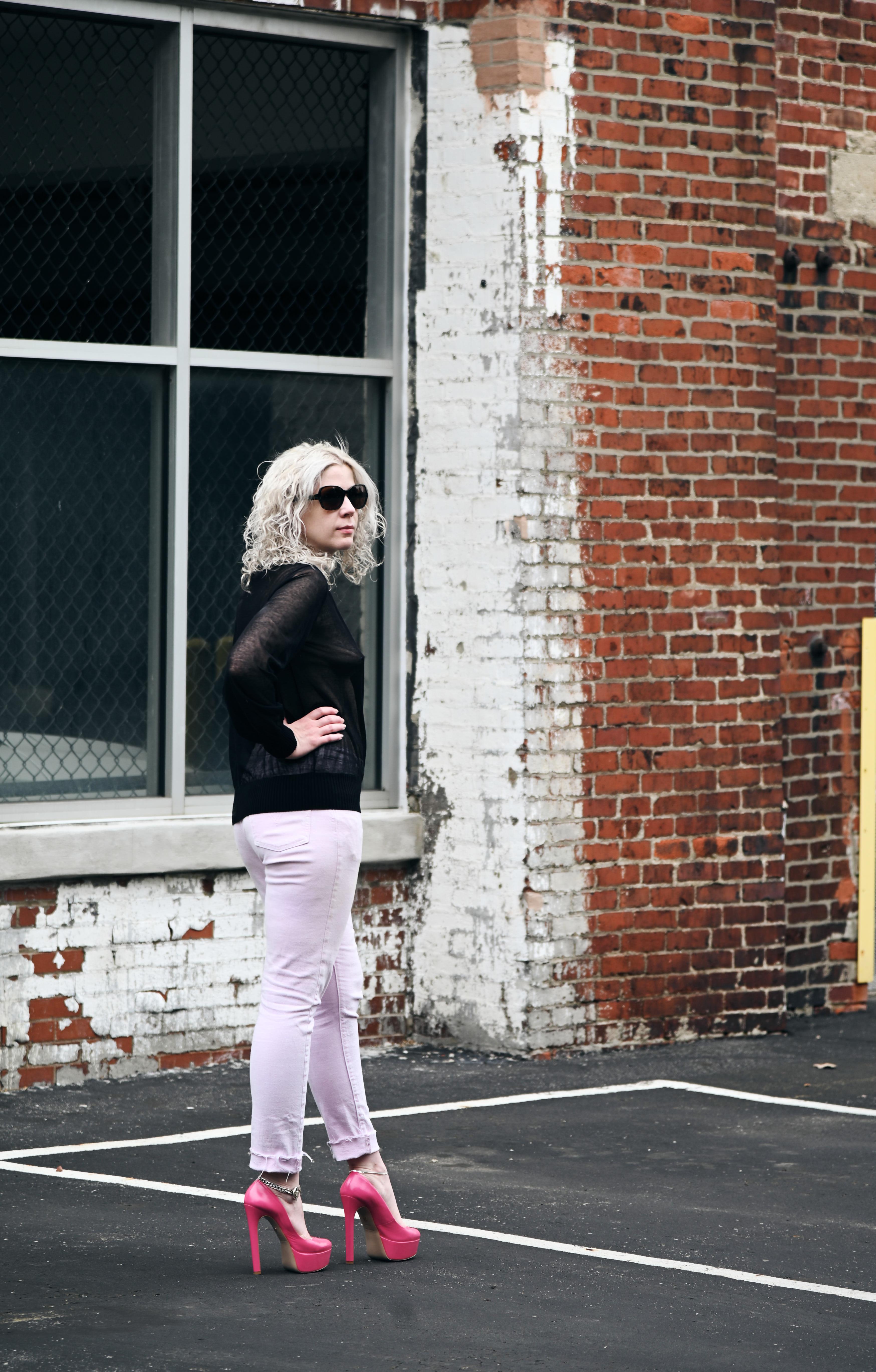 Ruthie Davis Pink Platforms | Scrolller