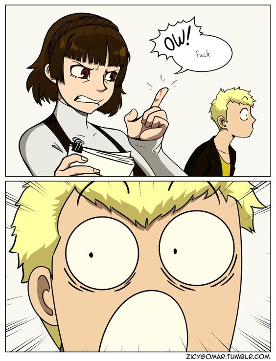 Ryuji is freaking out. | Scrolller