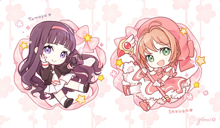Chibi Sakura and Tomoyo [Cardcaptor Sakura] | Scrolller