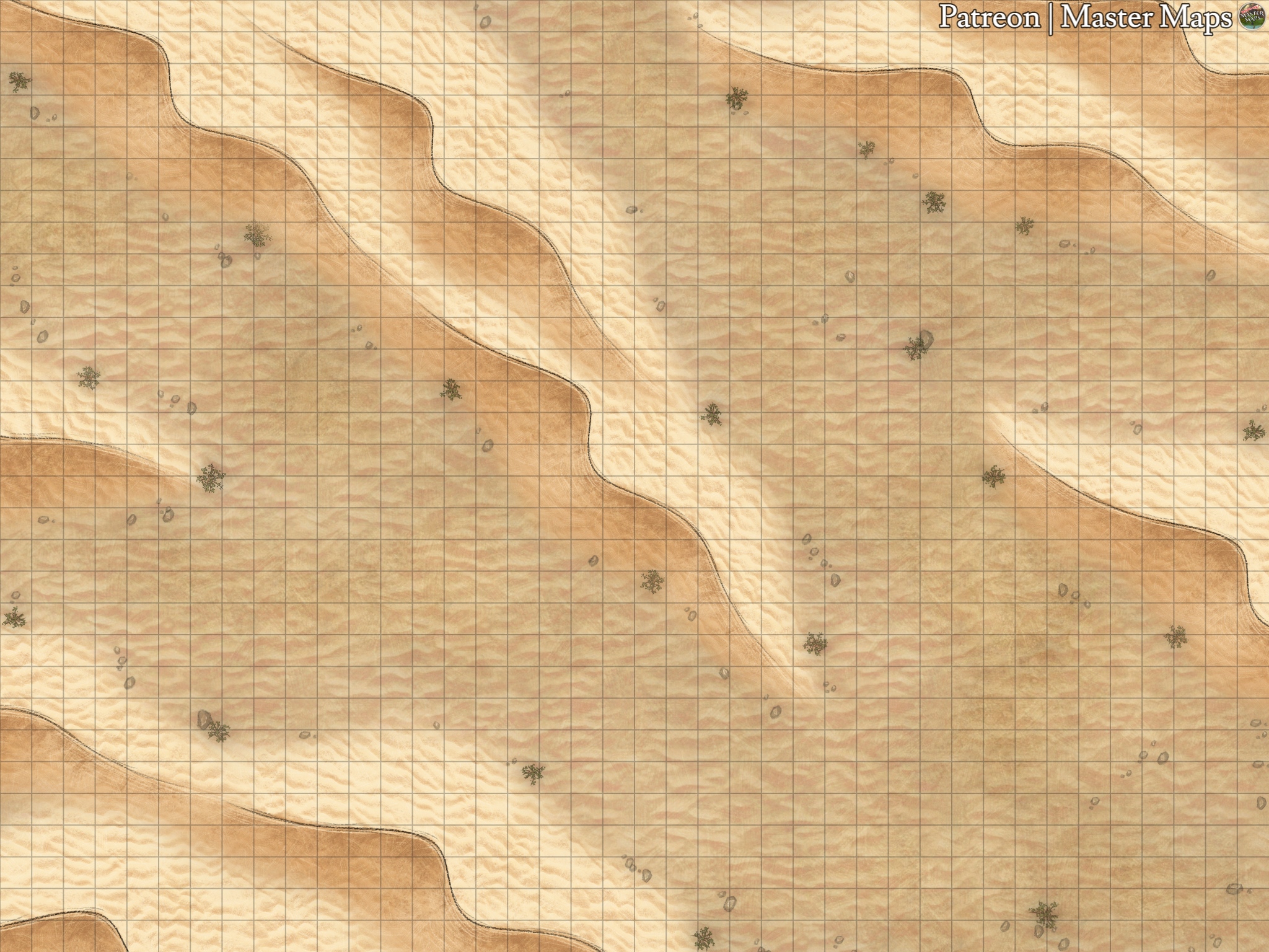 Sand Dunes [battlemap] [40x30] | Scrolller