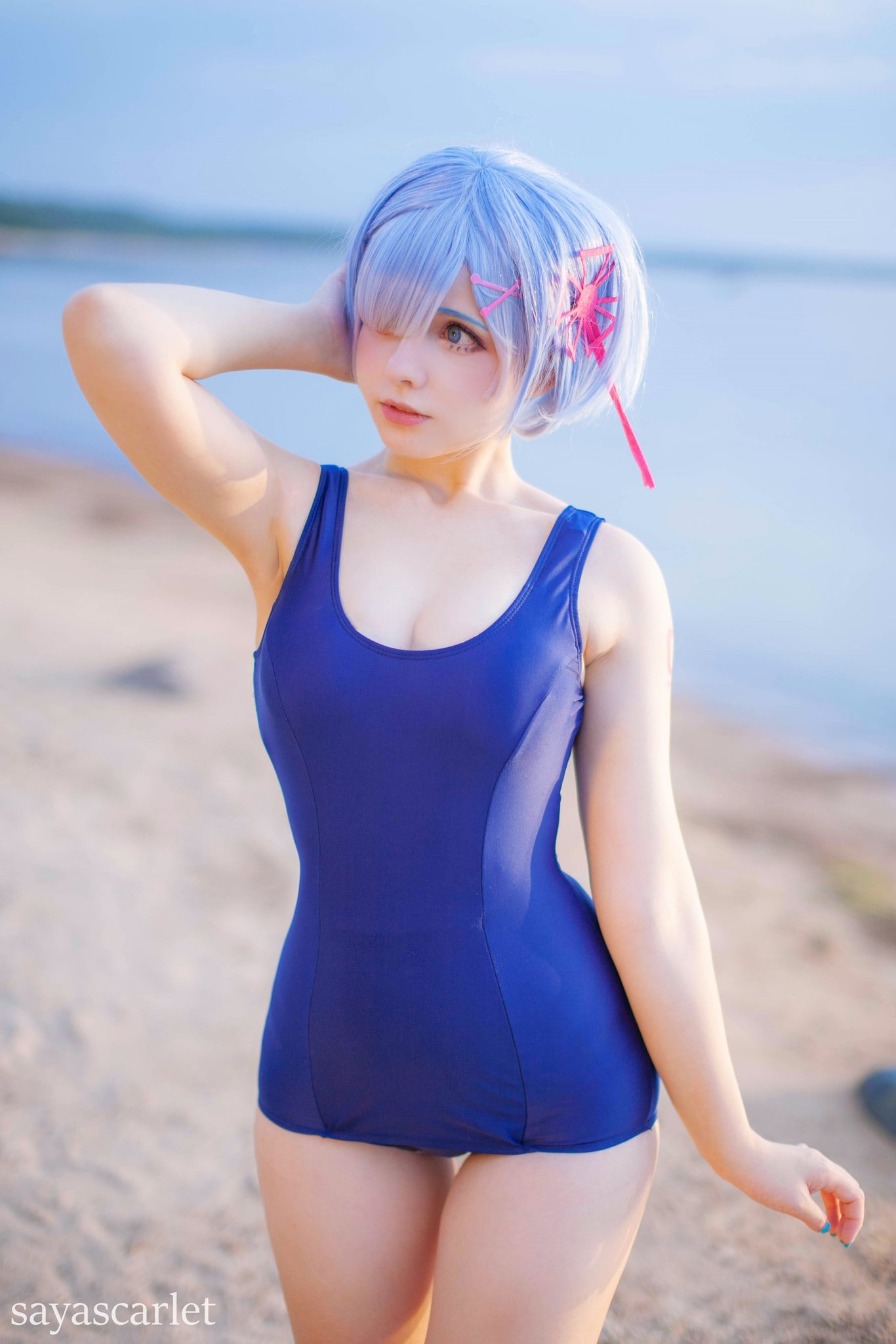 Saya Scarlet as Rem, Re:Zero | Scrolller