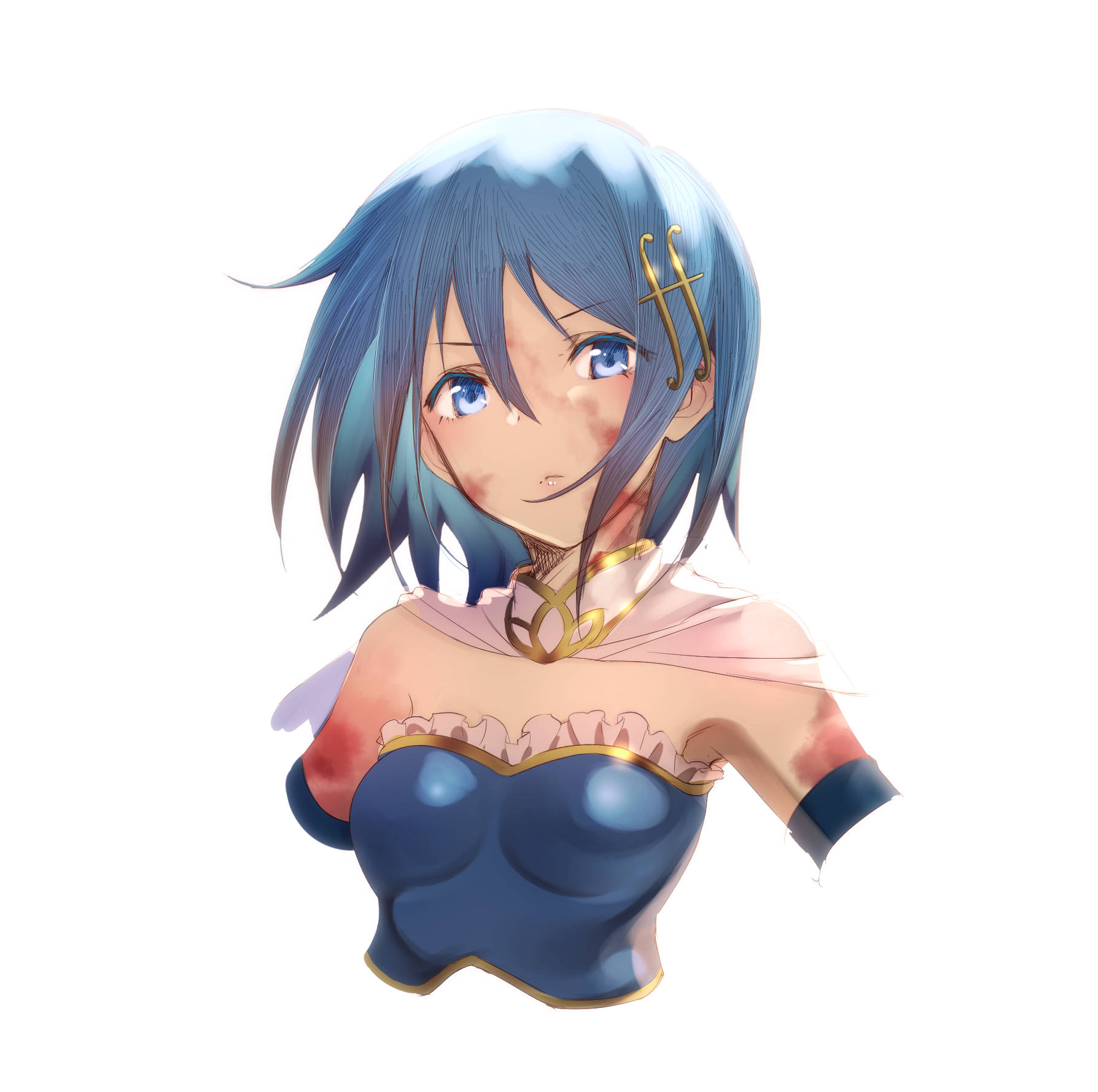Sayaka, bruised but not defeated. | Scrolller