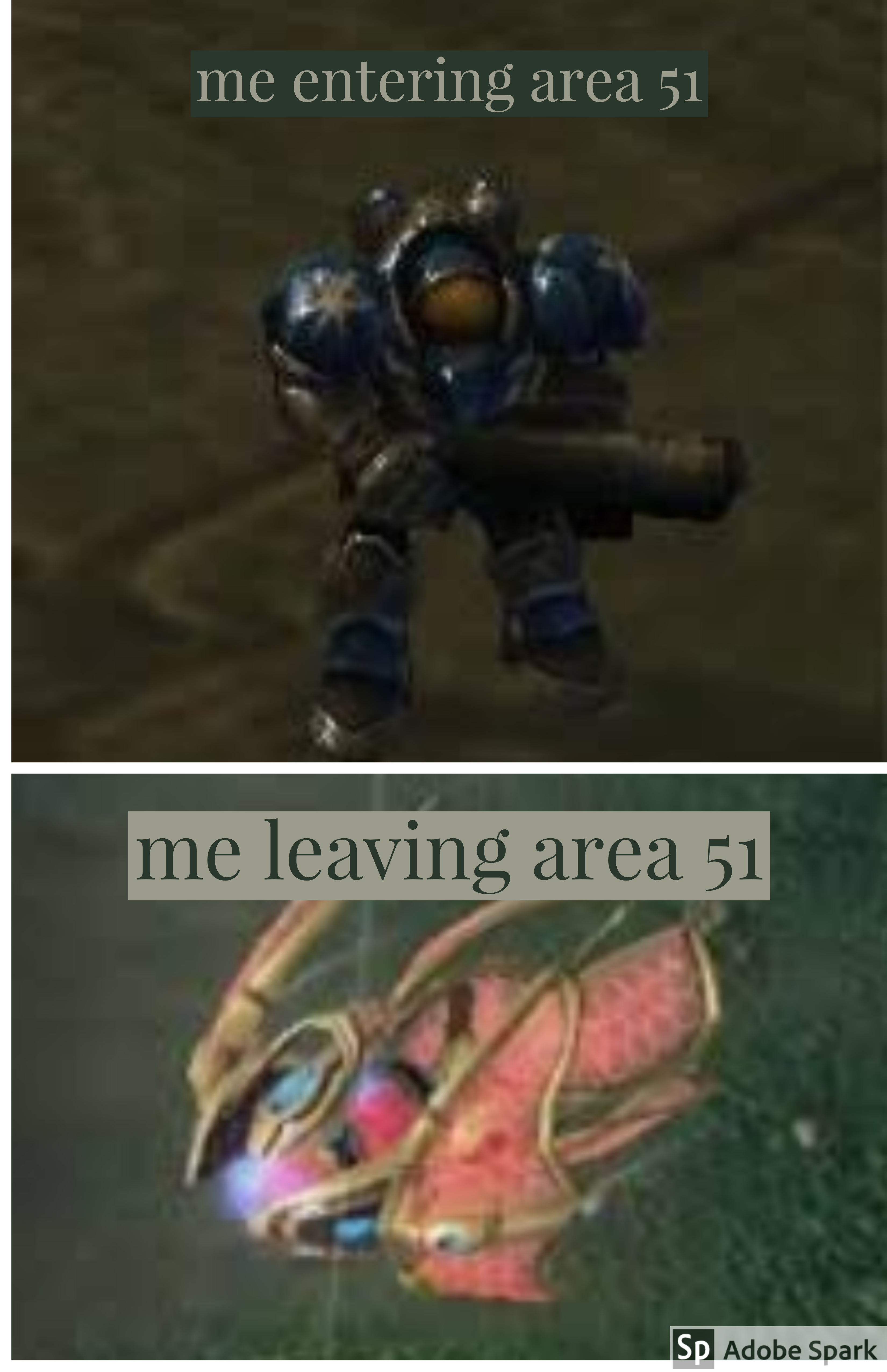 sc2 area 51 crossover meme | Scrolller