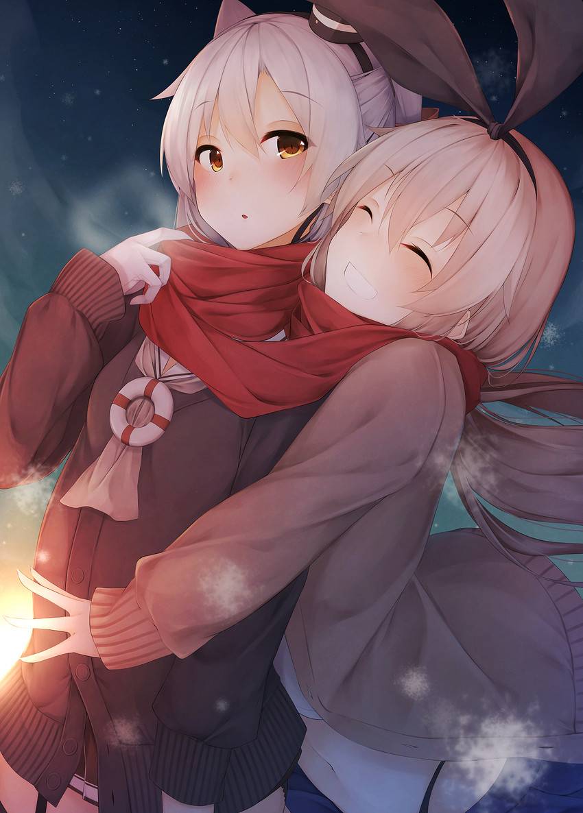 Scarf Sharing (Warning: Cuteness overload) | Scrolller