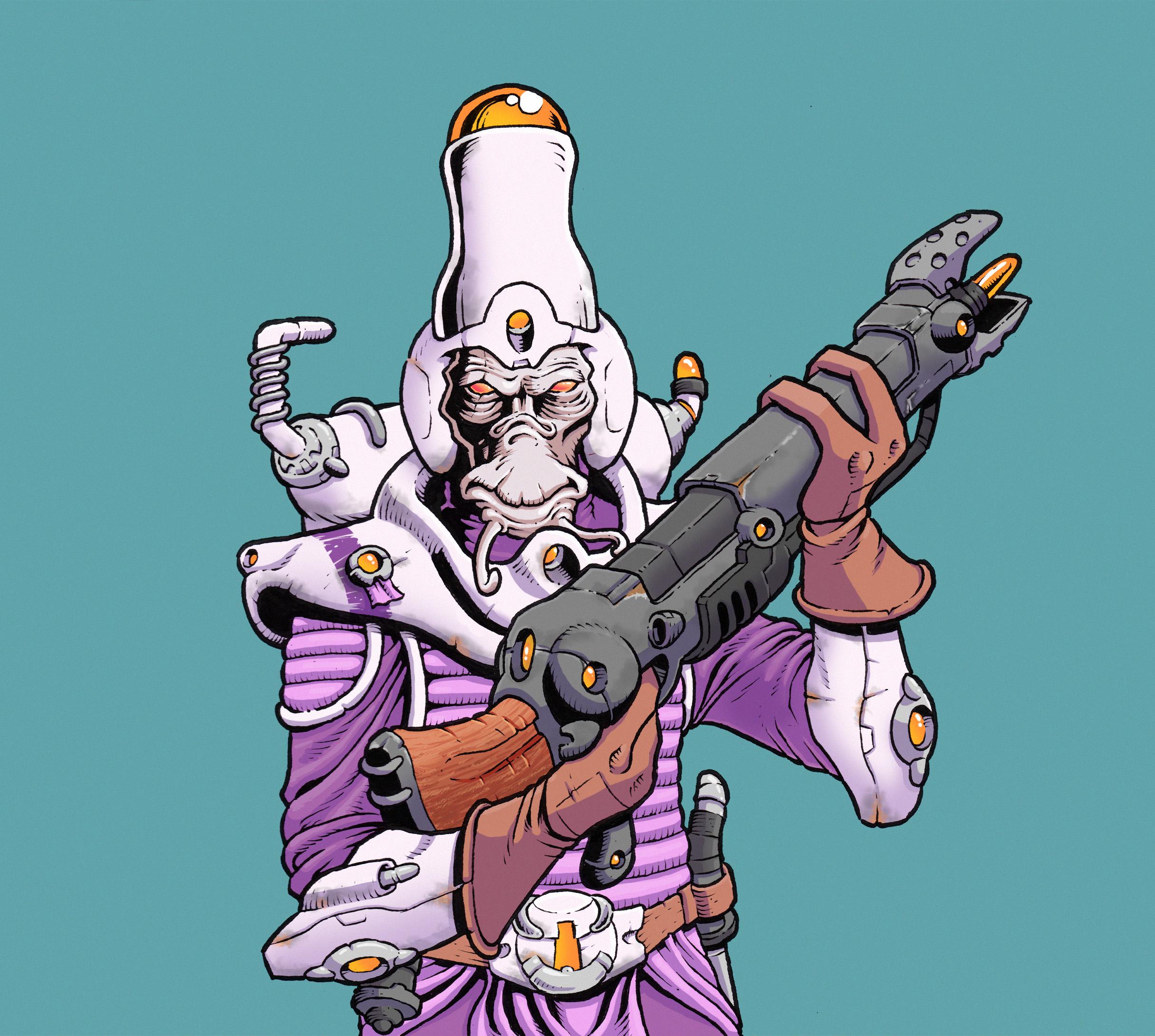 Sci-fi character design. | Scrolller