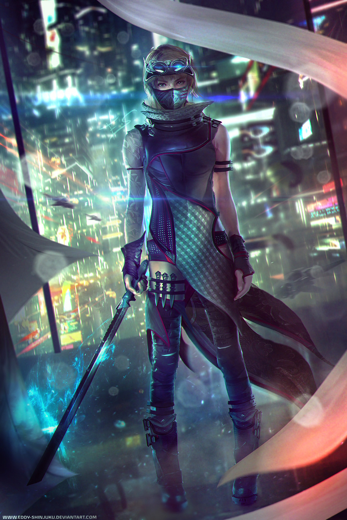 Sci Fi Ninja By Eddy Shinjuku Scrolller