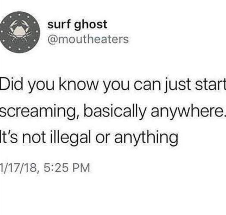 Scream into the void | Scrolller