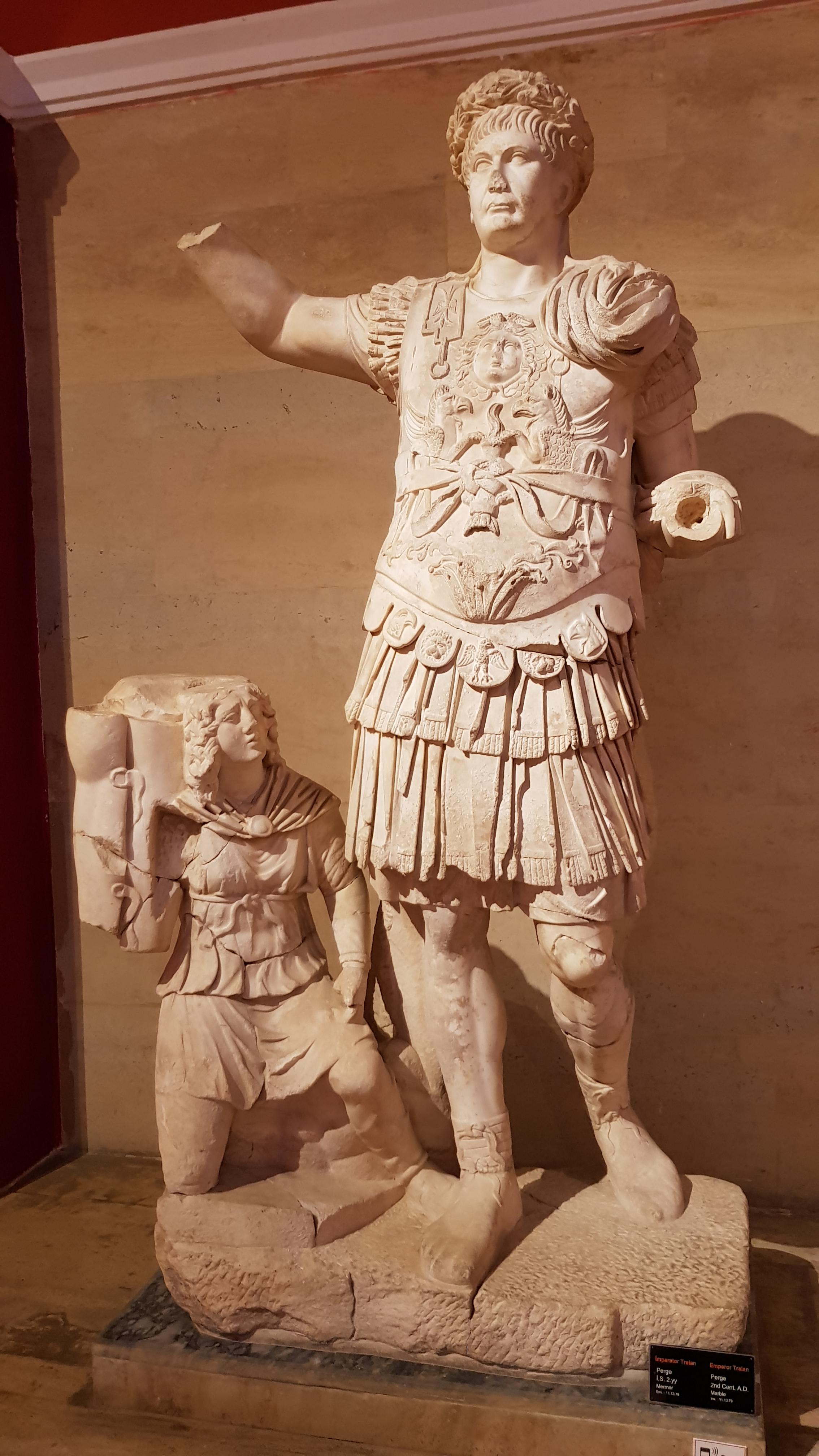 Sculpture of the Emperor Trajan from Perge, Pamphylia. 2nd Cent A.D. Antalya Museum [OC] | Scrolller