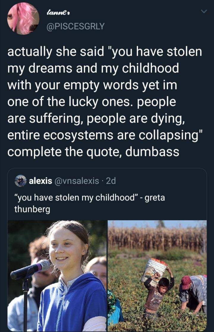 See kids this is why it's important to know the entire quote. | Scrolller