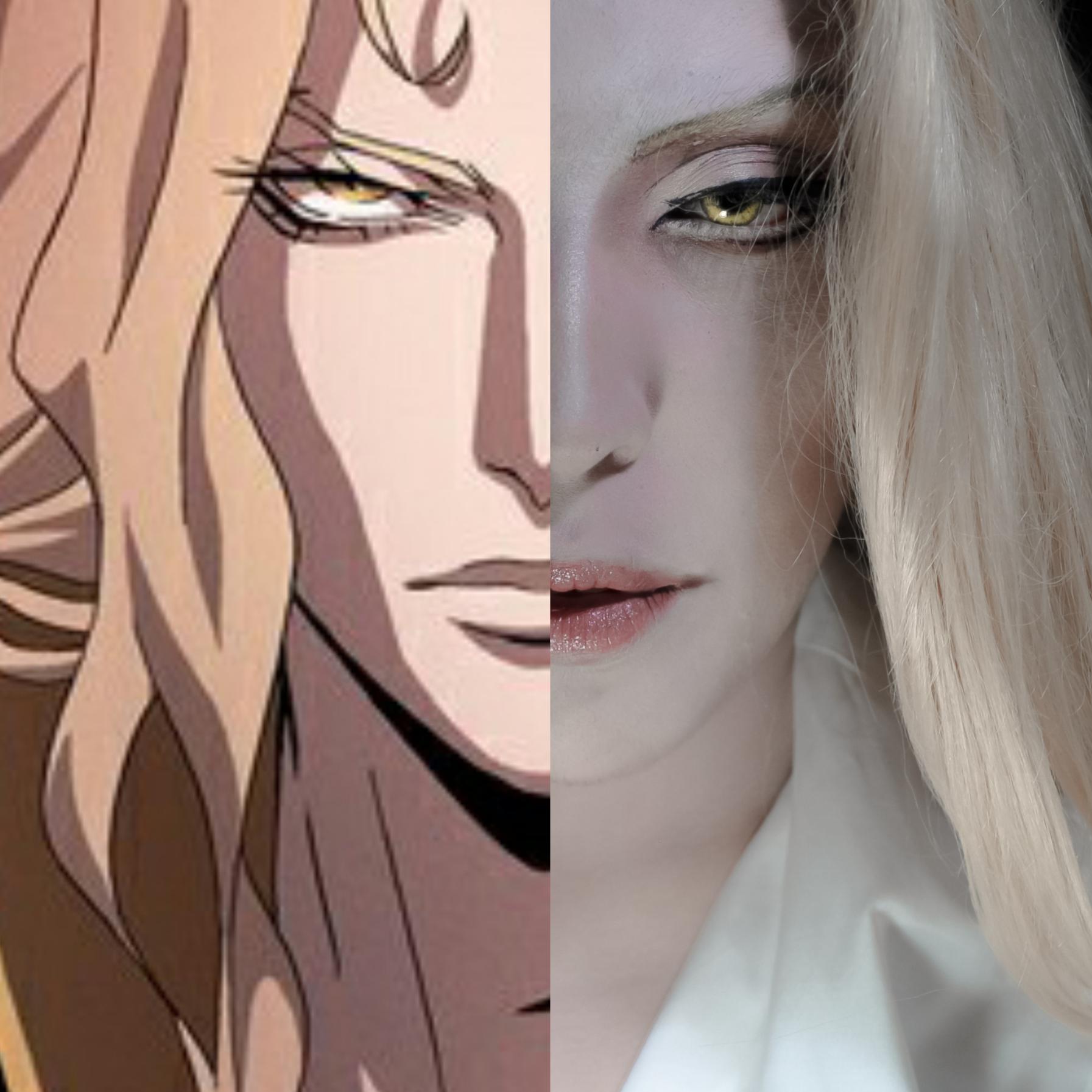 [Self] cosplay makeup attempt of Alucard Tepes! | Scrolller