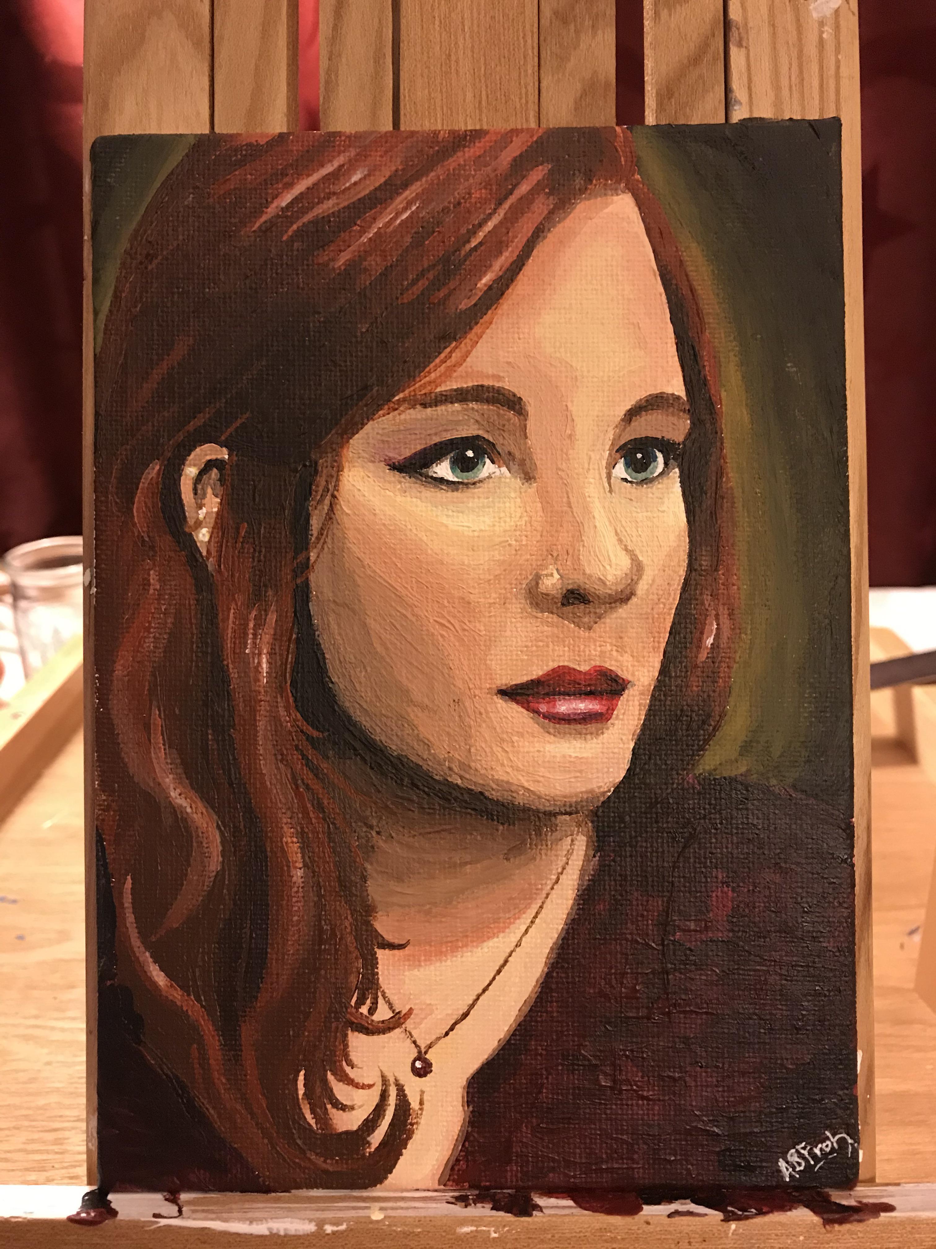 Self-portrait, me, acrylics, 2020 | Scrolller