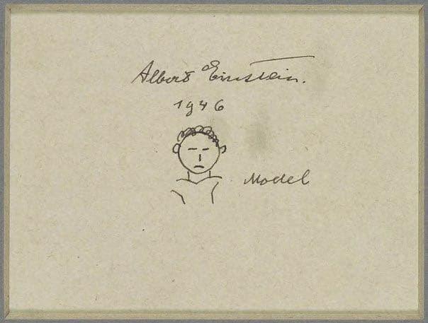 Self-portrait of Albert Einstein, 1946. | Scrolller
