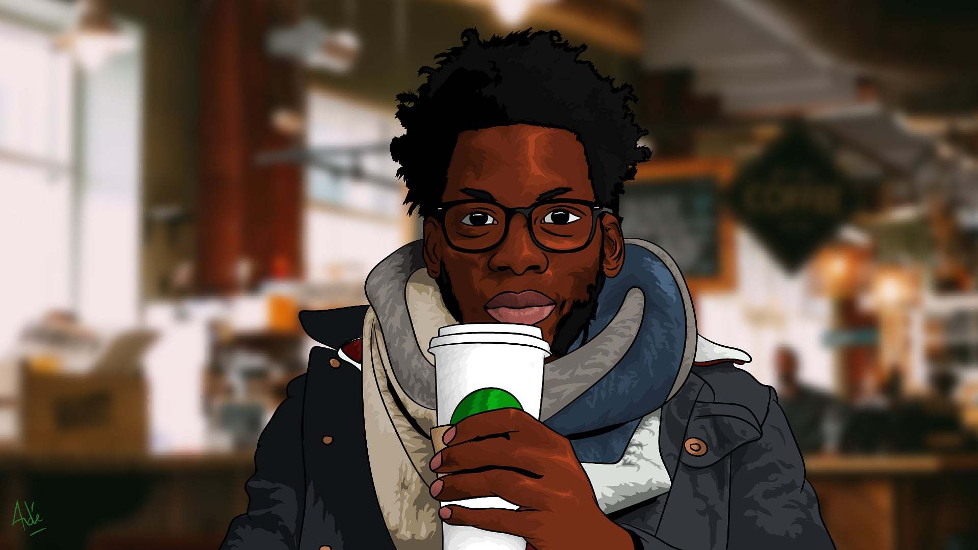 Self portrait with adobe illustrator | Scrolller