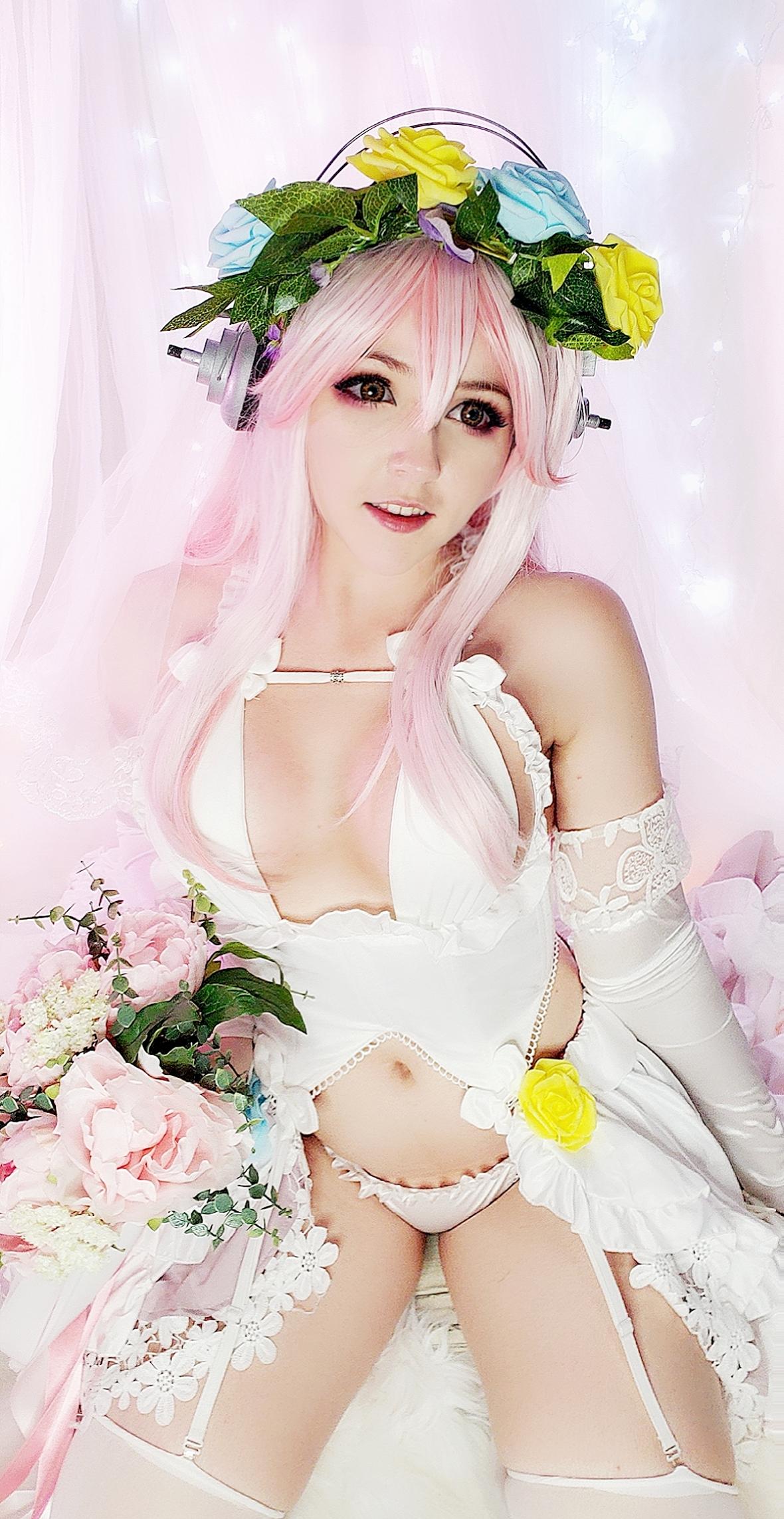 [Self] Wedding Super Sonico cosplay by NebulaNeko Cosplay | Scrolller