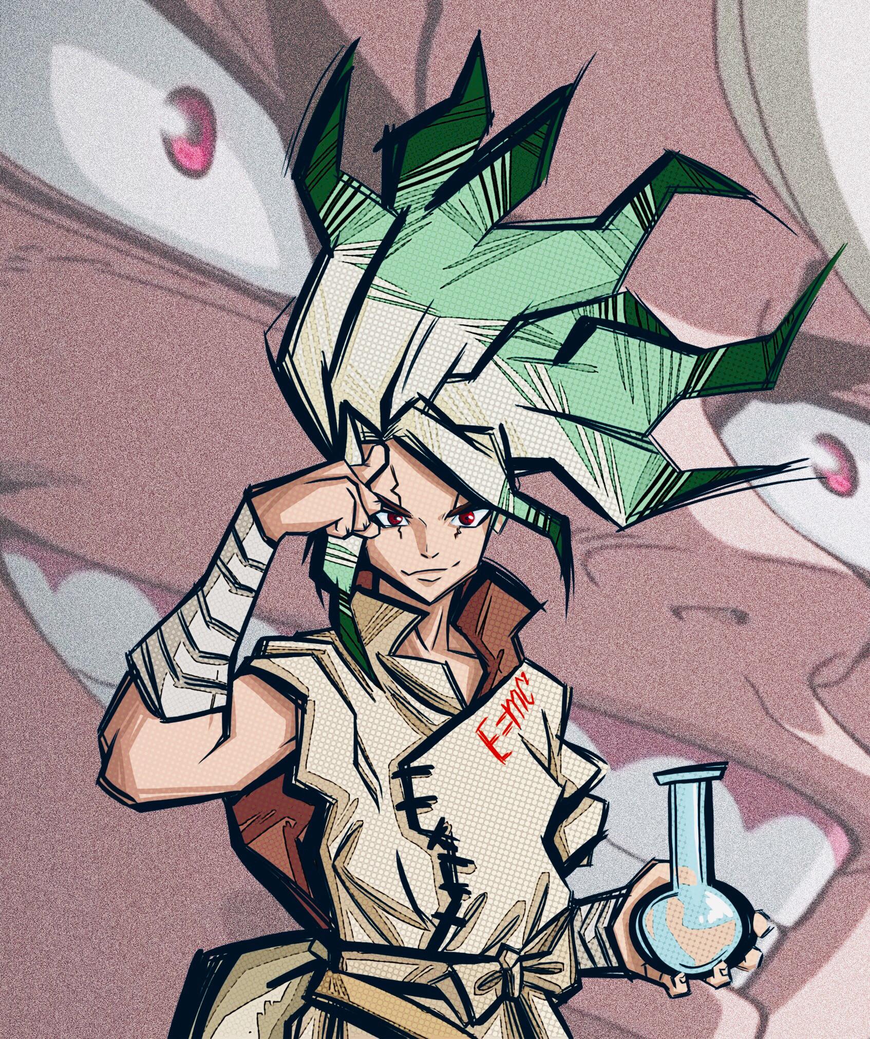 Senku has the biggest brain!! Quick Painting for 6 fanarts challenge | Scrolller