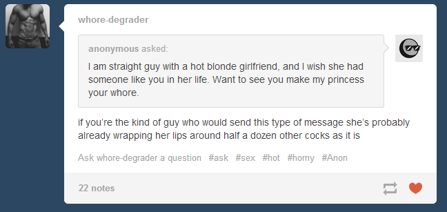 Sent an anon ask on Tumblr. The reply REALLY turned me on. How do I ...