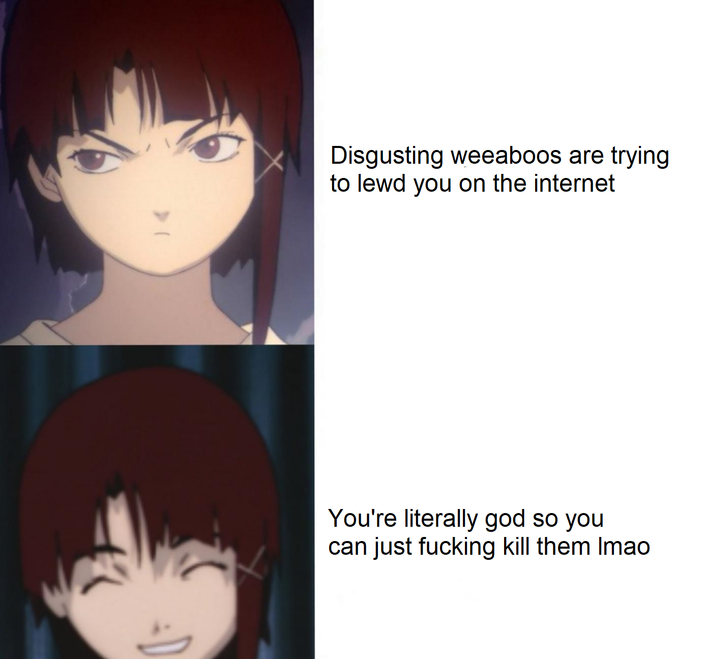 Seriously tho, is Lain Rule 34 even a thing? | Scrolller