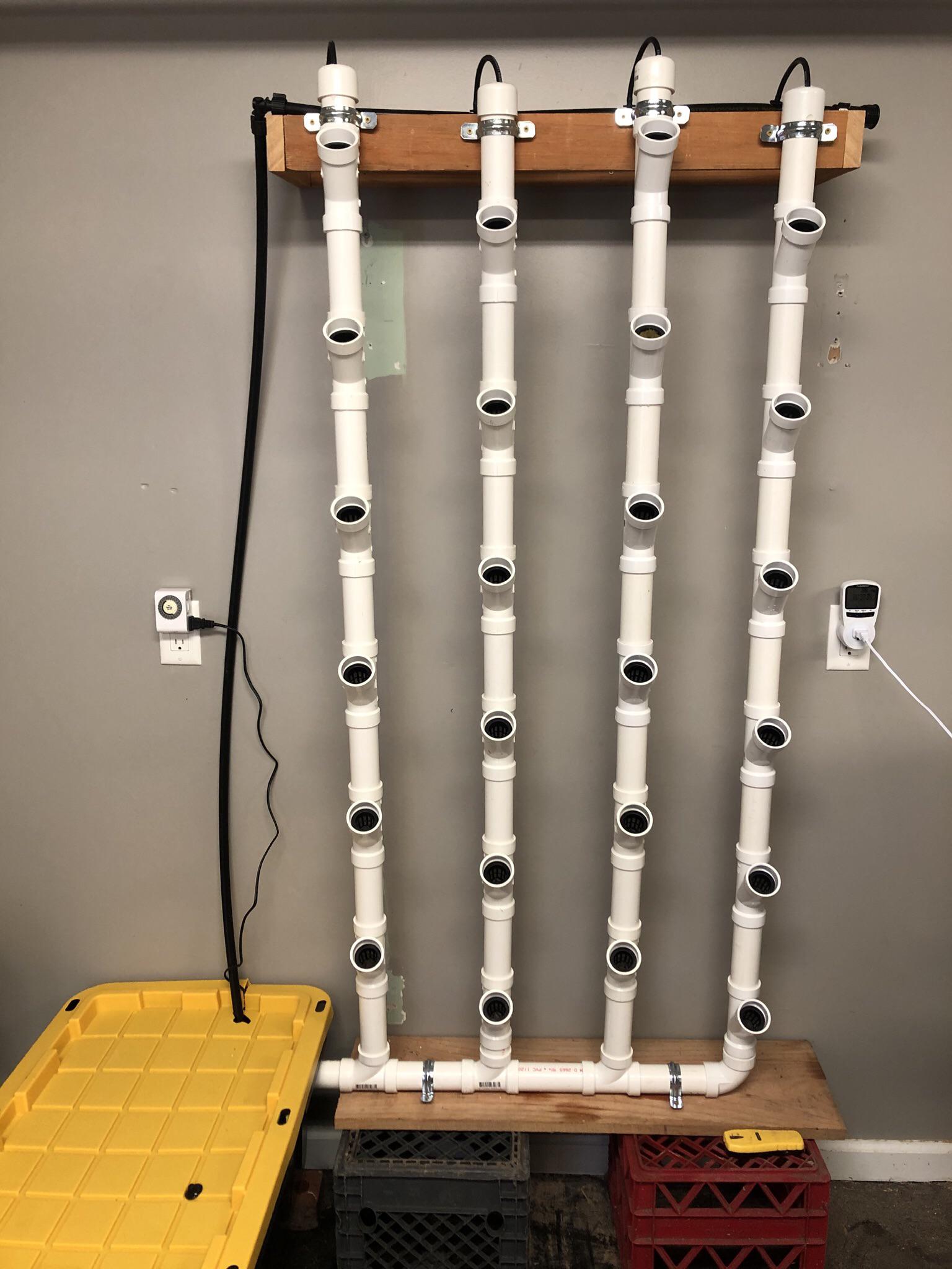 Set up my first hydroponic system, hopefully can grow strawberries and a few greens. Any ...