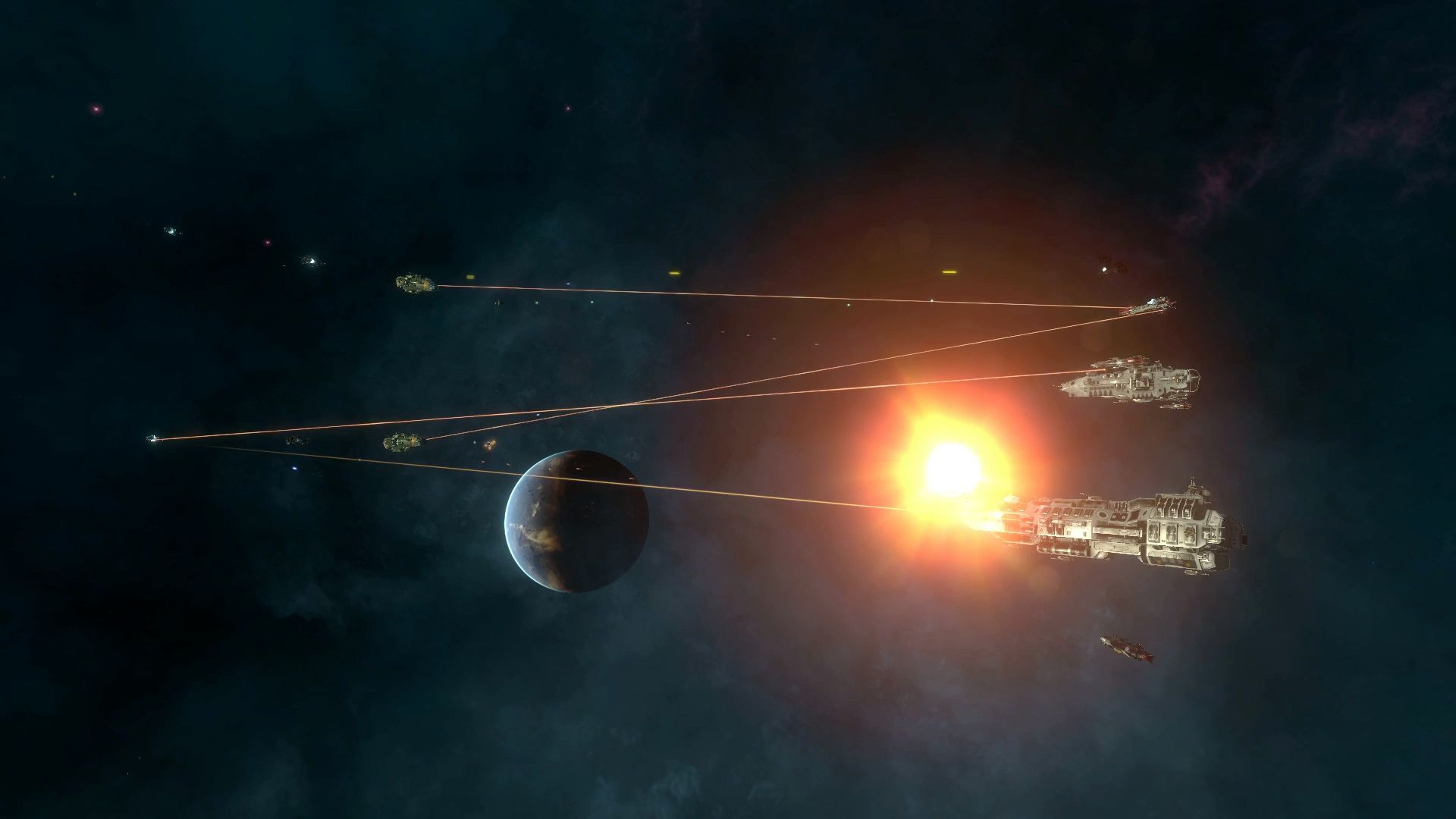 Shallow Space - Two Fleets Collide [OC] [1920x1080] | Scrolller