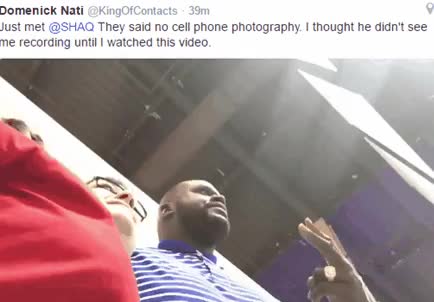 Shaq sees everything from up there | Scrolller