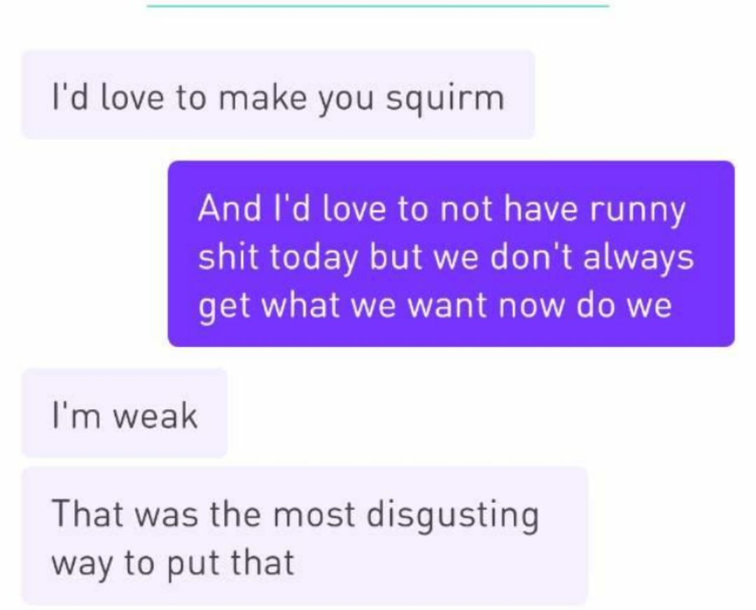 She made him squirm instead. | Scrolller