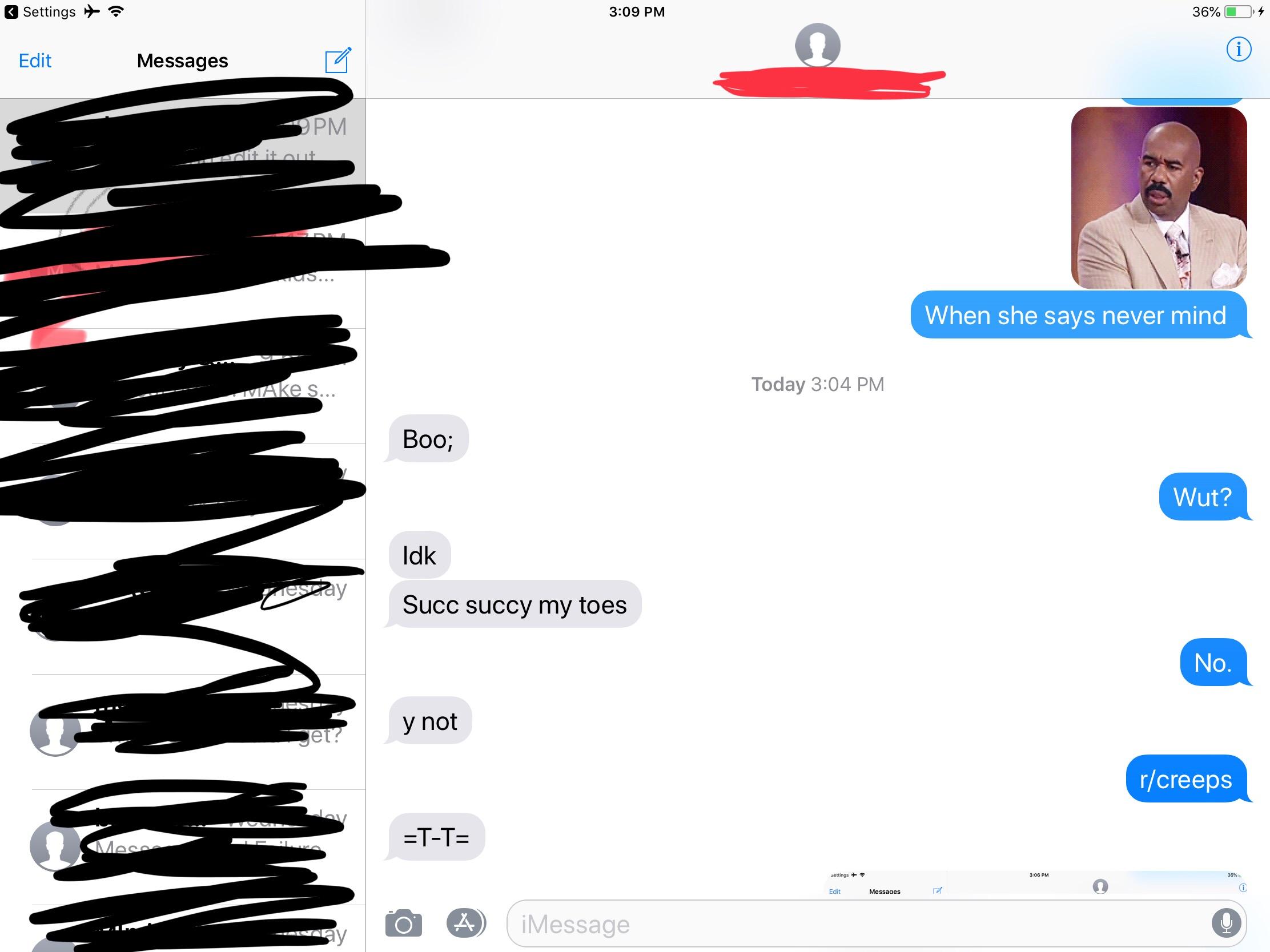 She said succ succy my toes, wth | Scrolller