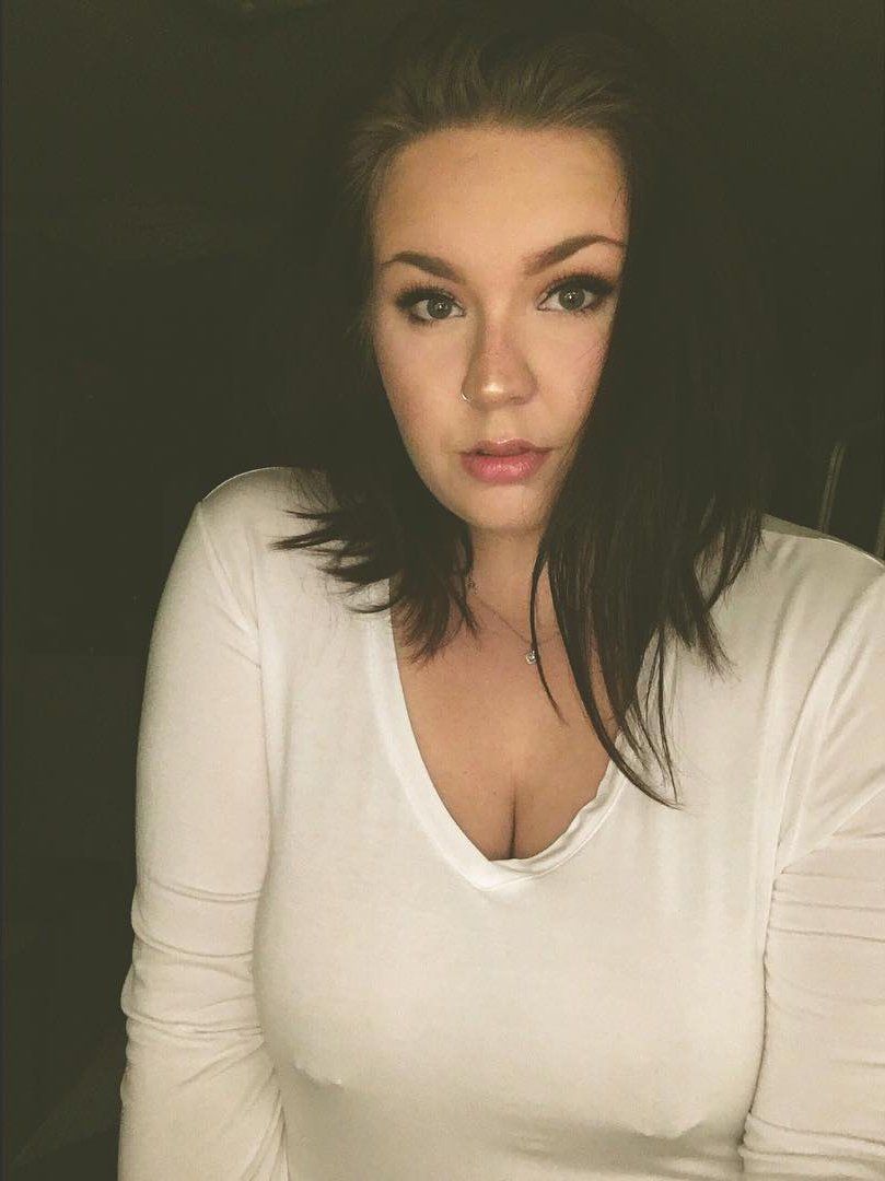 Sheer sweater and pierced nipples | Scrolller