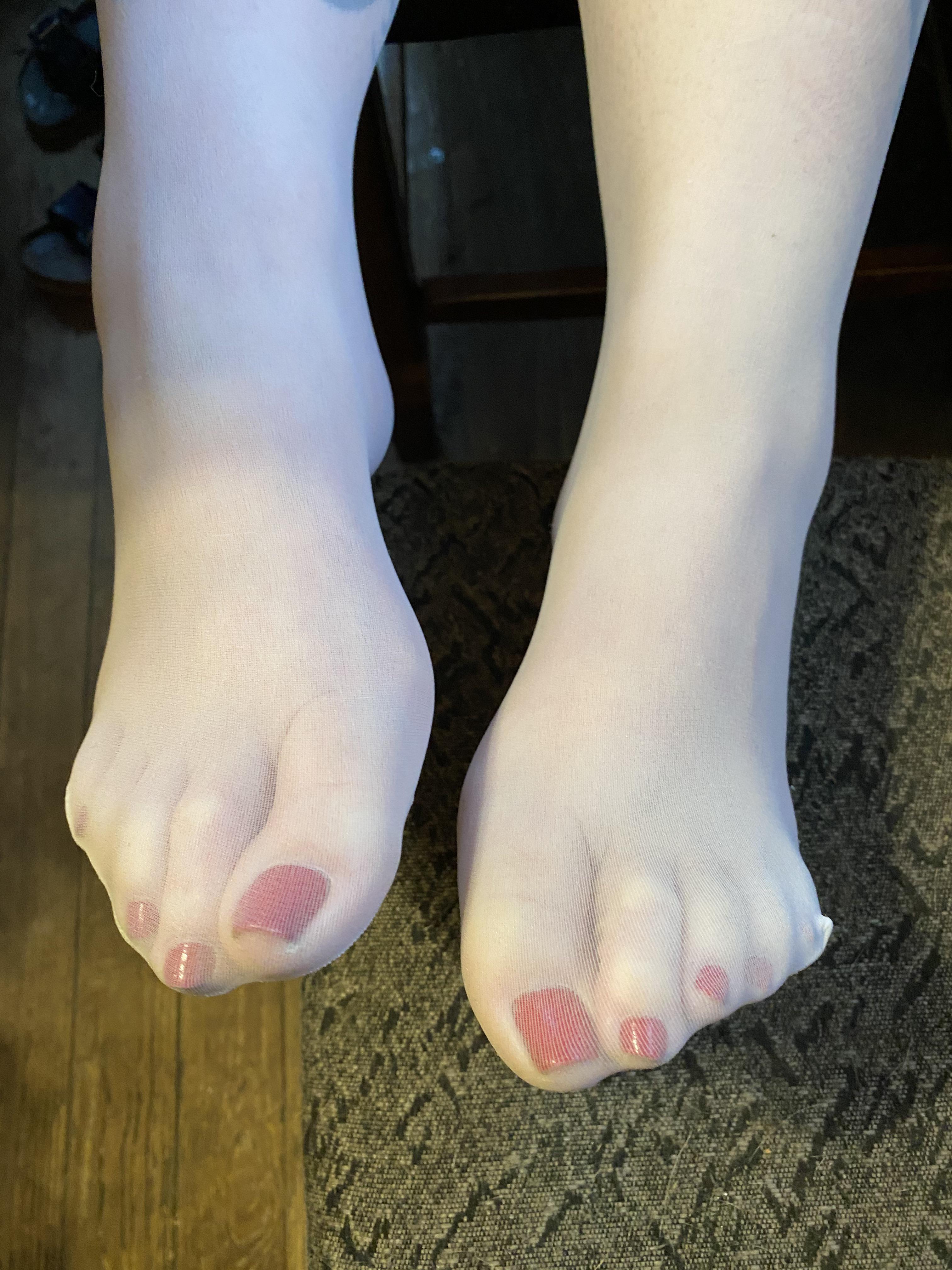 Sheer white nylons | Scrolller